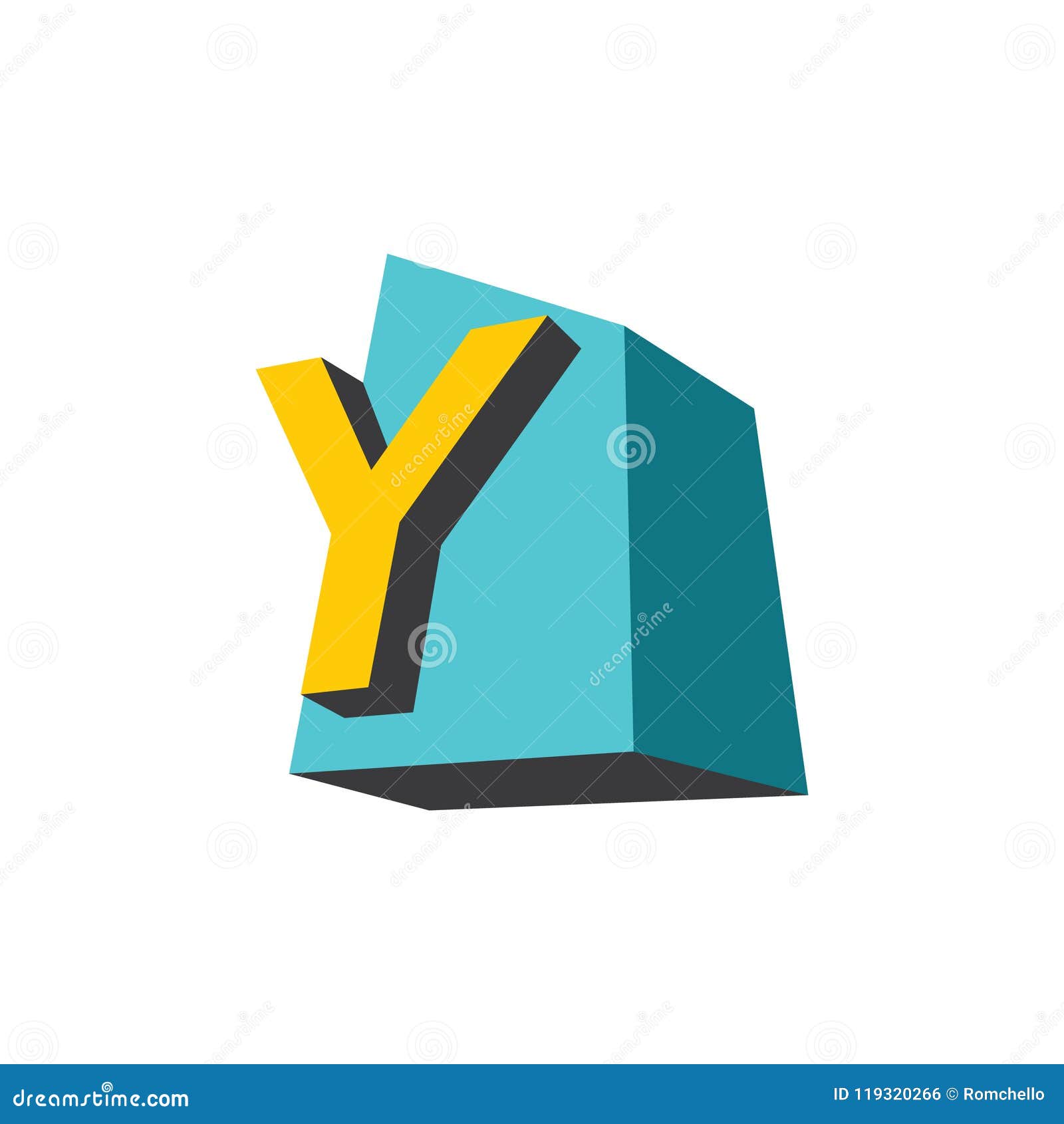 Sign of the letter Y stock vector. Illustration of logo - 119320266