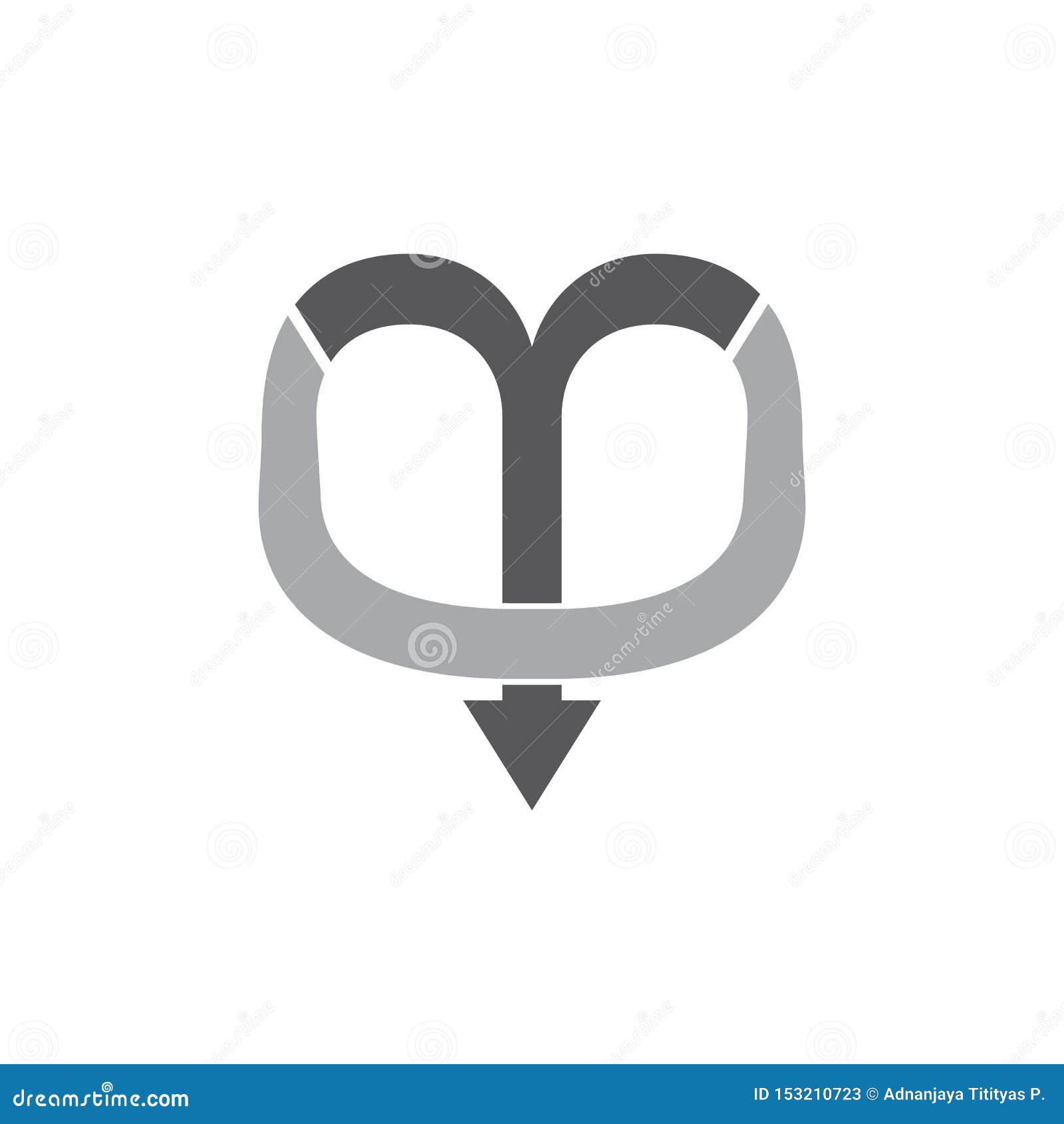 Abstract Letter T Bow Arrow Overlapping Logo Vector Stock Vector ...