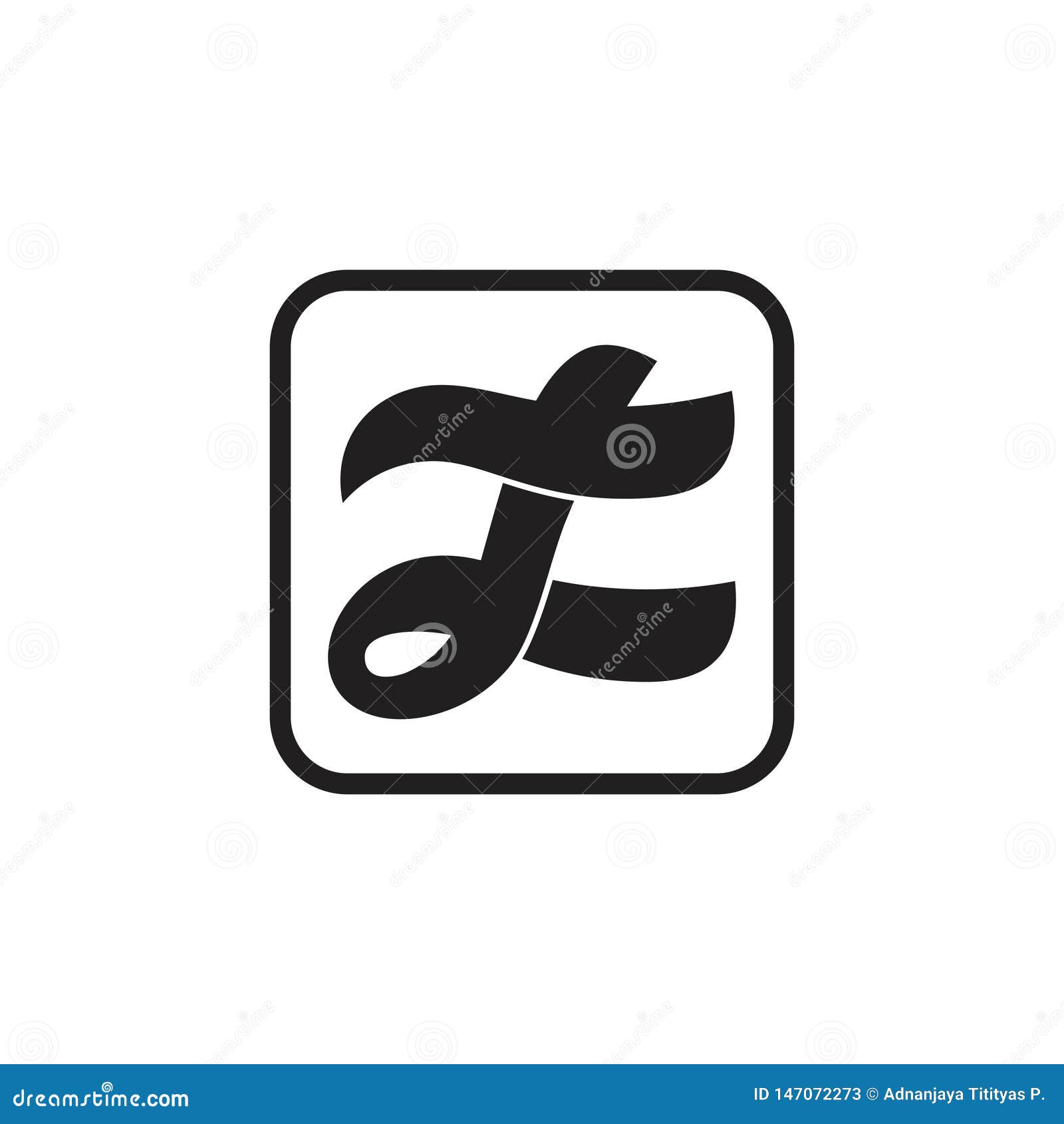 Abstract Letter T Curves Ribbon Design Logo Vector Stock Vector ...