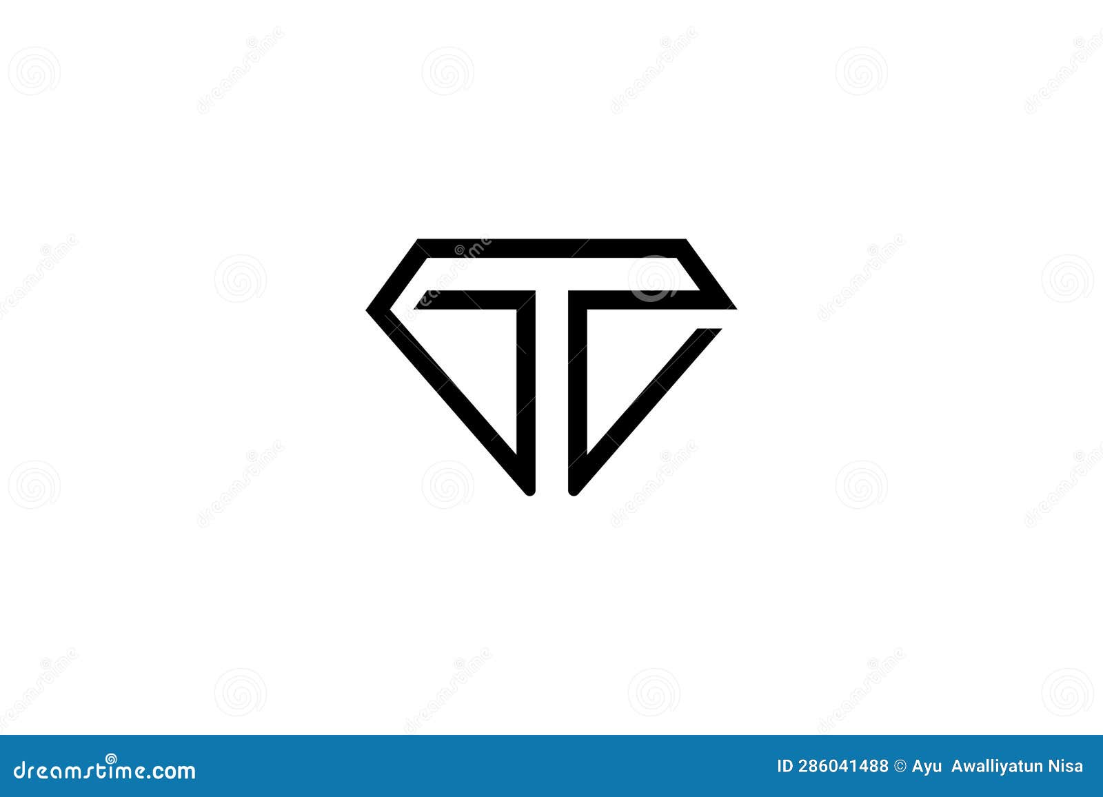 Letter T Diamond Logo Design Stock Vector - Illustration of business ...