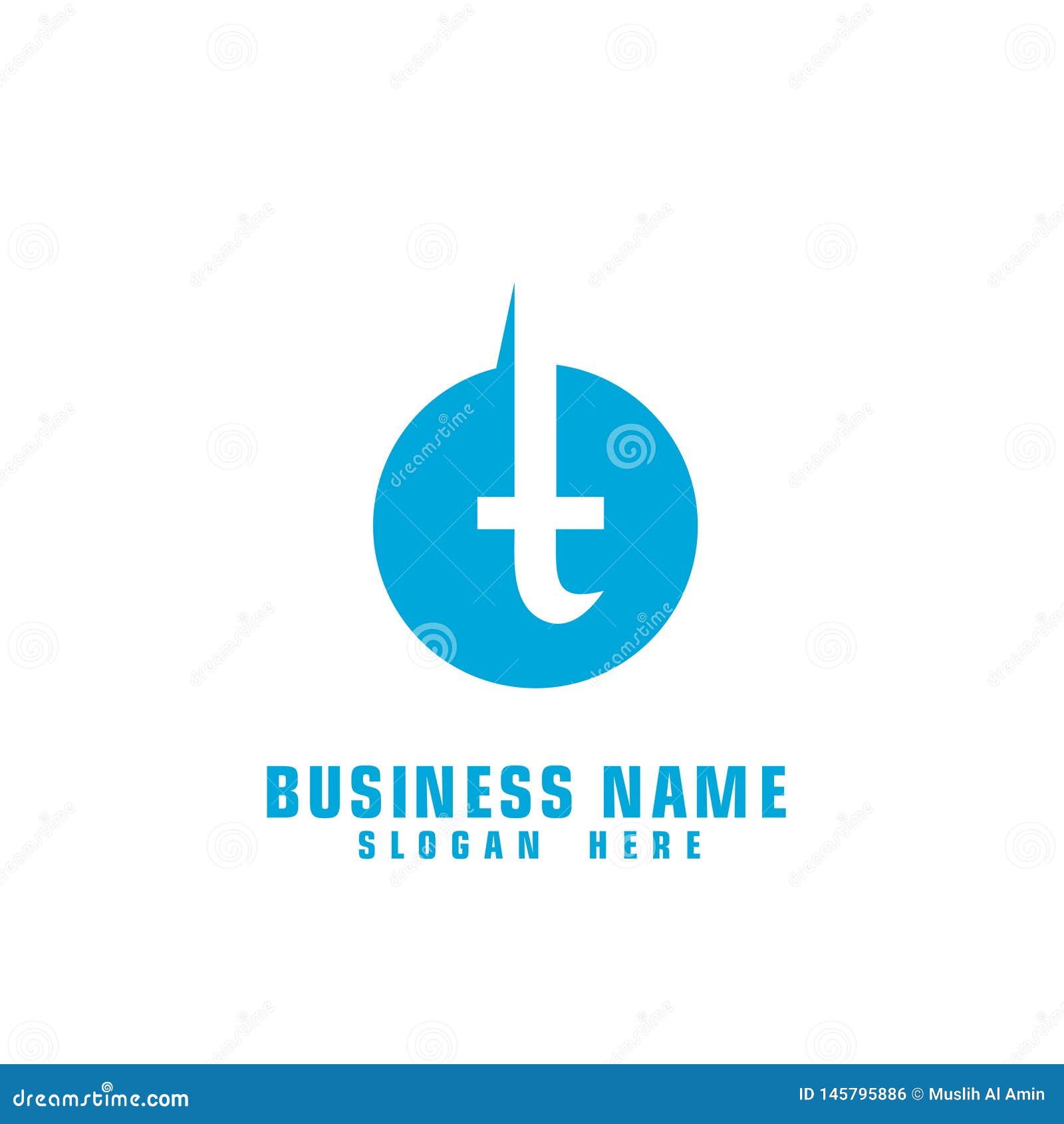 Abstract Letter T Logo on Circle Stock Vector - Illustration of element ...