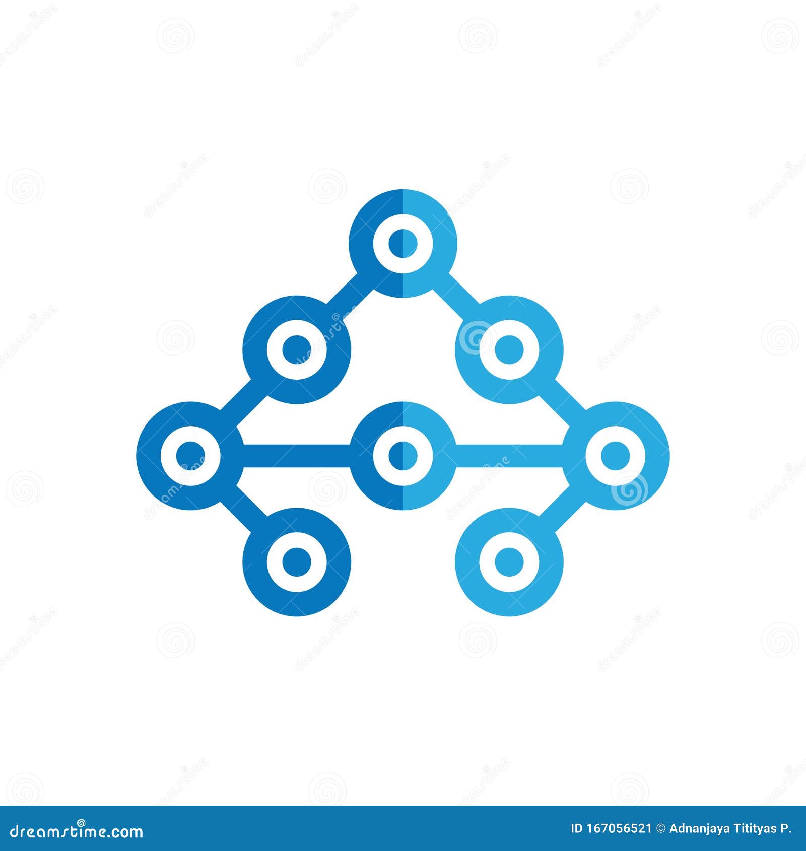 Abstract Letter a Triangle Linked Chain Logo Vector Stock Vector ...