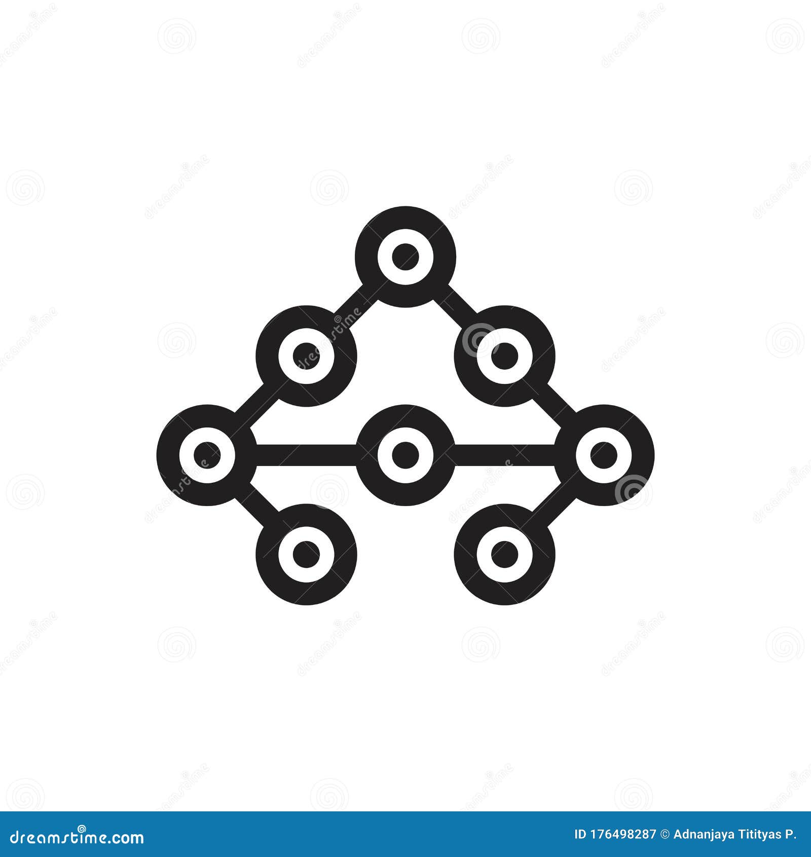 Abstract Letter a Triangle Linked Chain Logo Vector Stock Vector ...