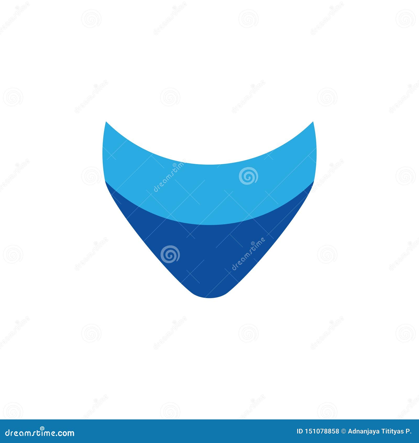 Abstract Letter V Curves Simple Logo Vector Stock Vector - Illustration ...