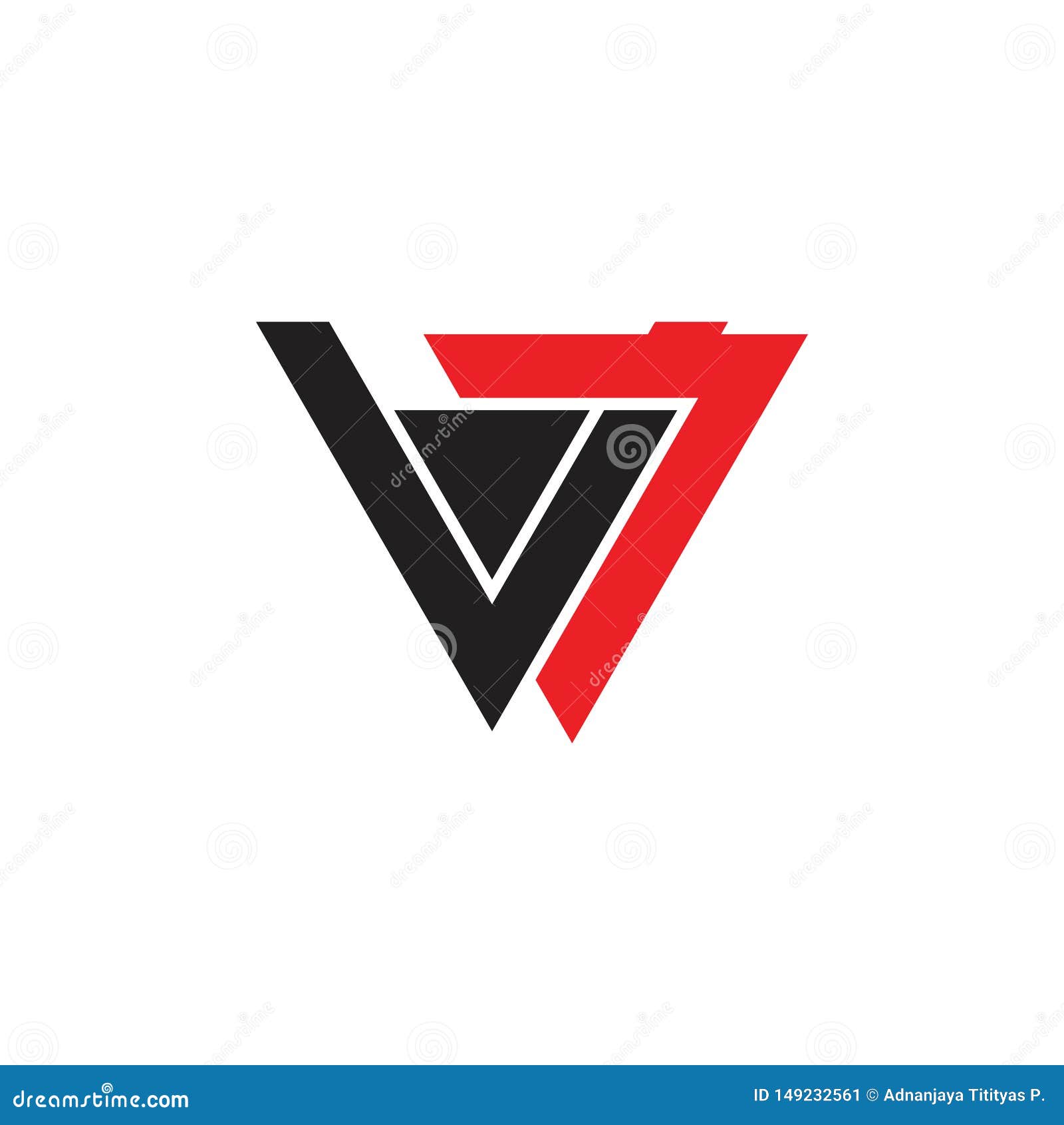 Abstract Letter V7 Geometric Logo Vector Stock Vector - Illustration of ...