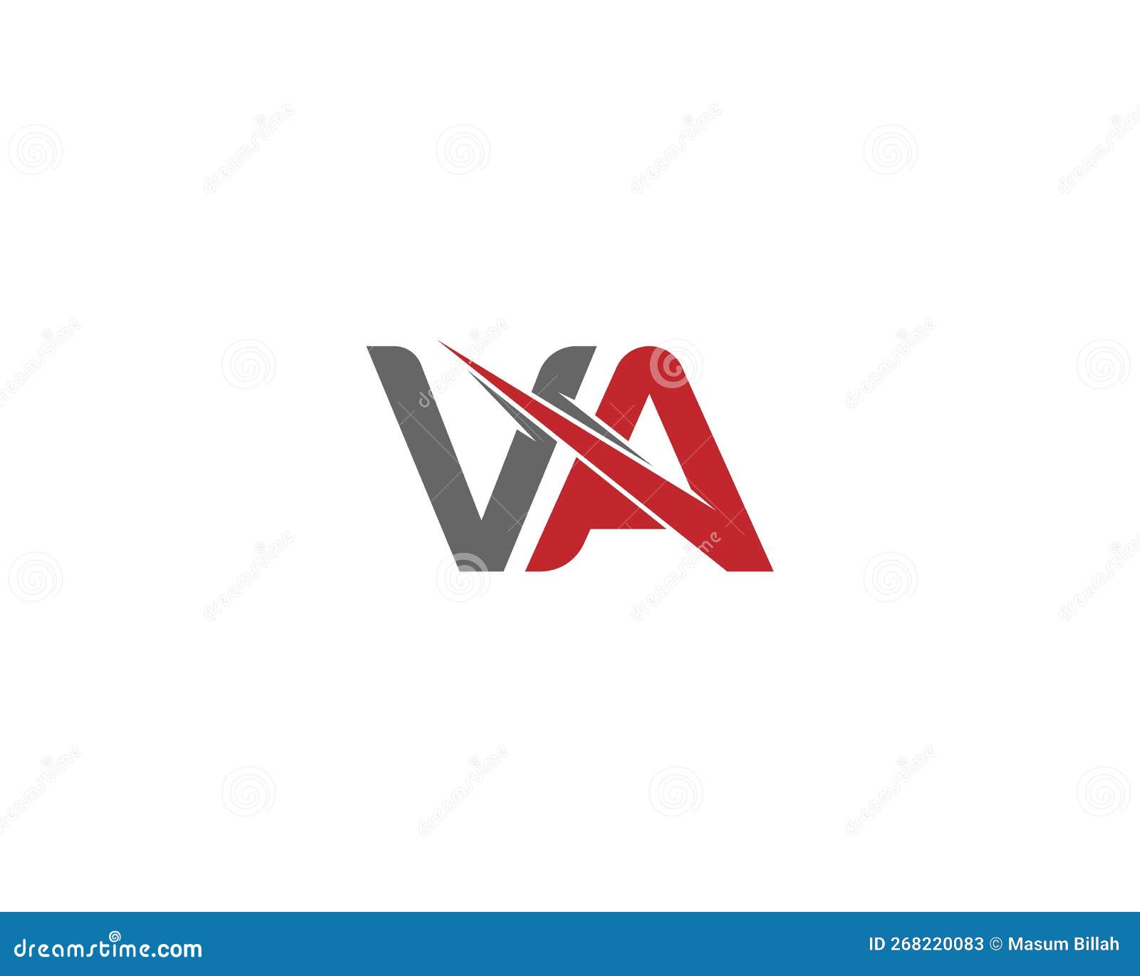 Abstract Letter VA Modern Logo Design. Stock Vector - Illustration of ...