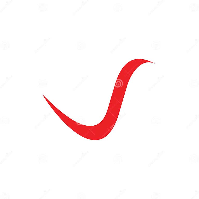 Abstract Letter Vs Simple Curves Logo Vector Stock Vector ...