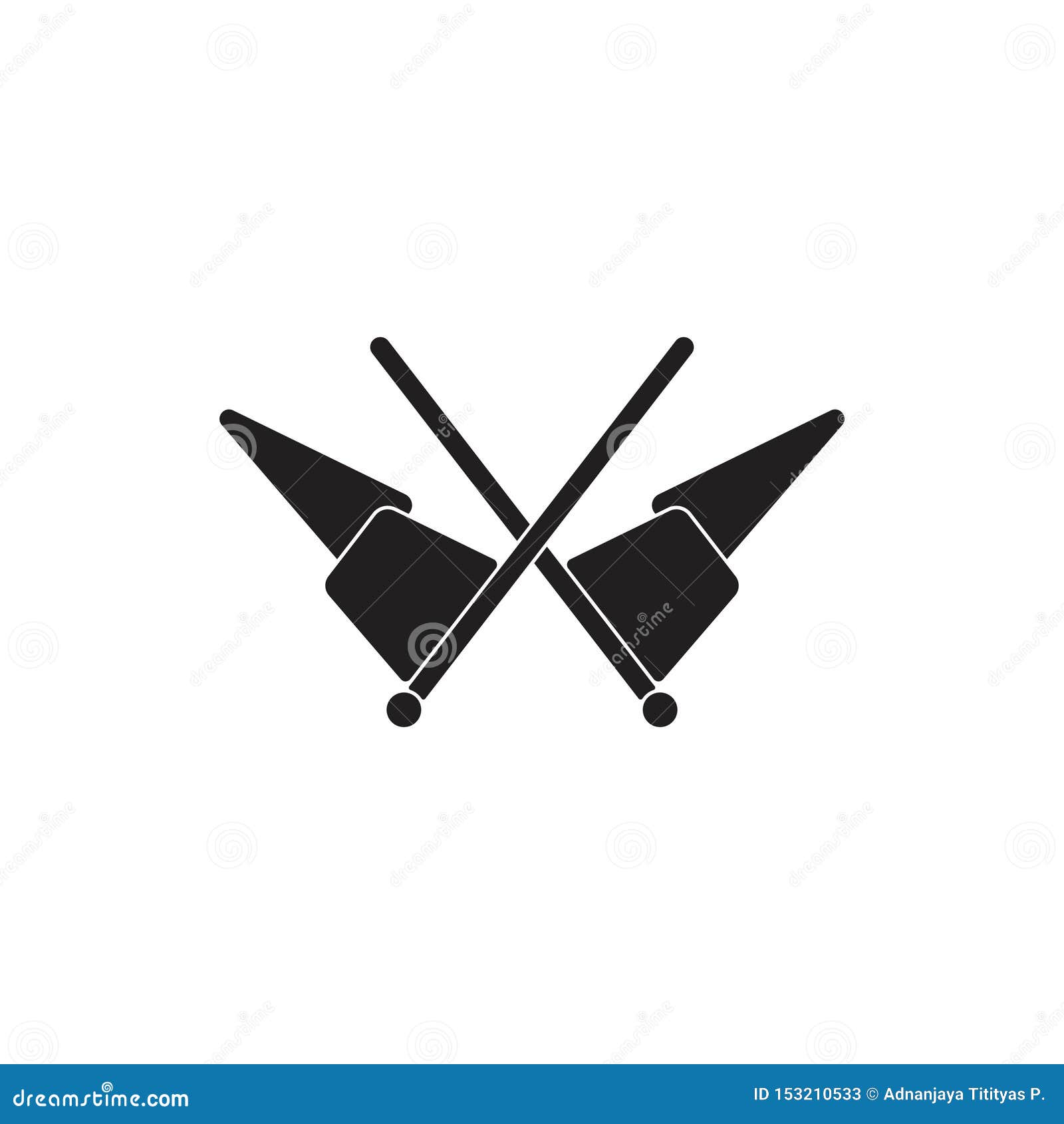 Abstract Letter W Cross Ribbon Flag Design Logo Vector Stock Vector ...