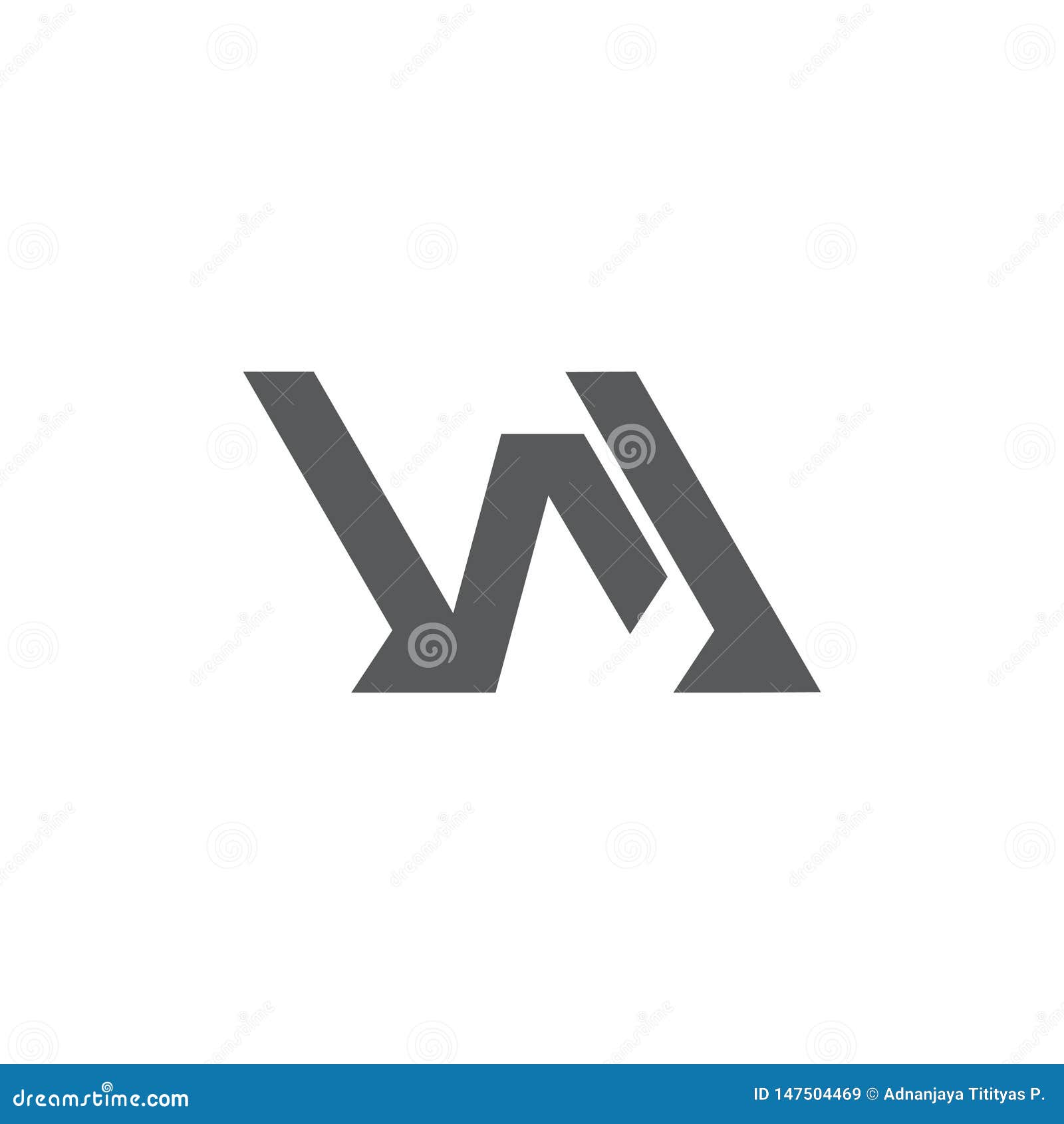 Abstract Letter Wa Walk Feet Abstract Logo Stock Vector - Illustration ...