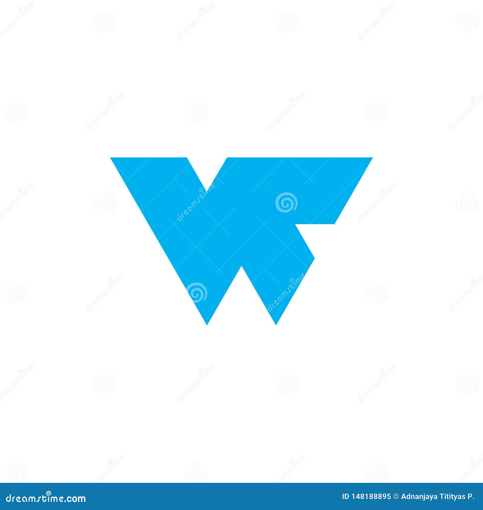 Abstract Letter Wc Polygon Geometric Logo Vector Stock Vector ...