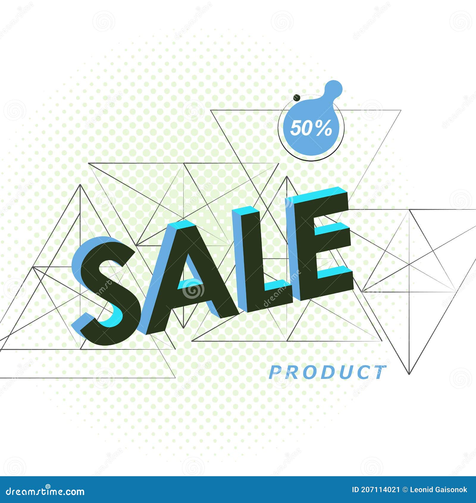 Abstract Lettering Discount Background Geometric for Flyer Design ...