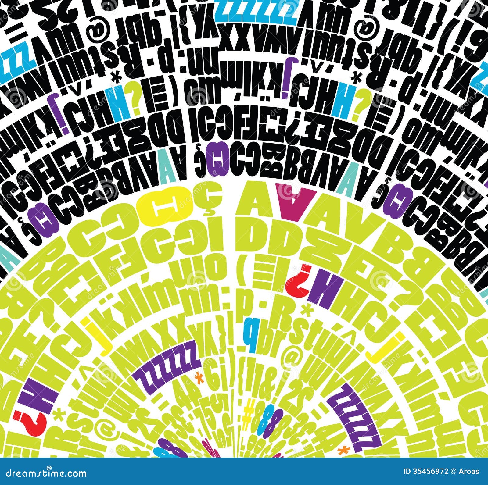 Abstract Letters Background Stock Vector - Illustration of repetition ...