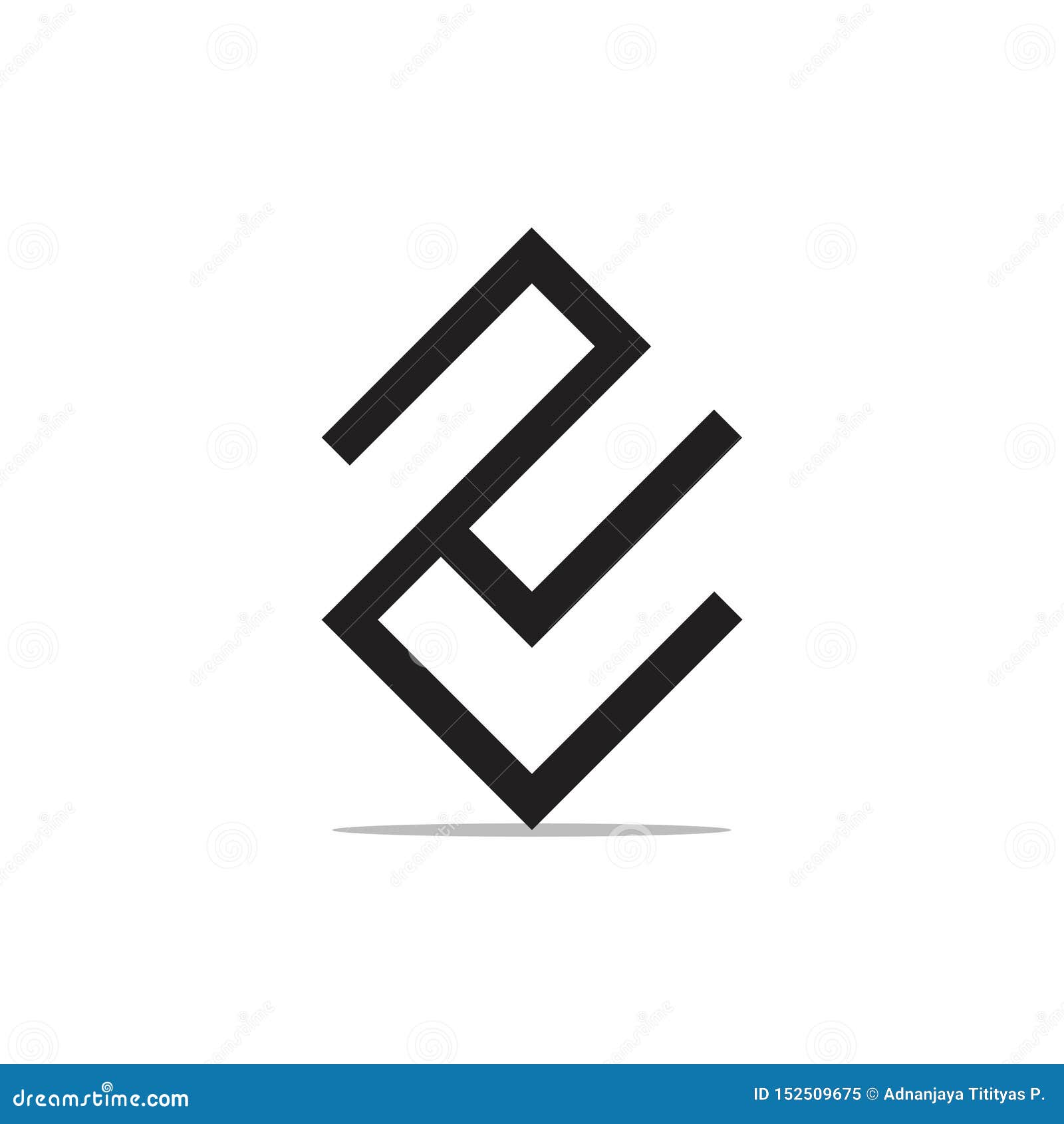 Abstract Letters C2 Geometric Line Logo Vector Stock Vector ...