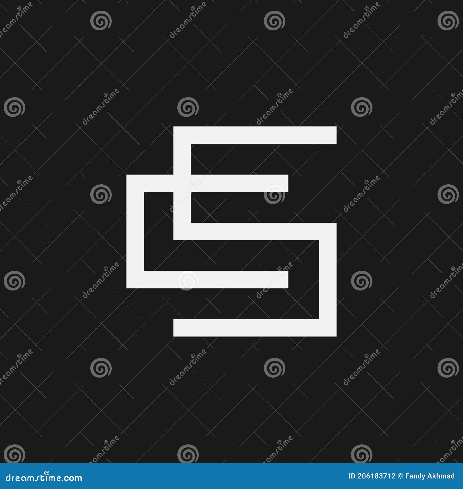 Abstract Letters CS Initial C & S Combination Logo Design Vector ...