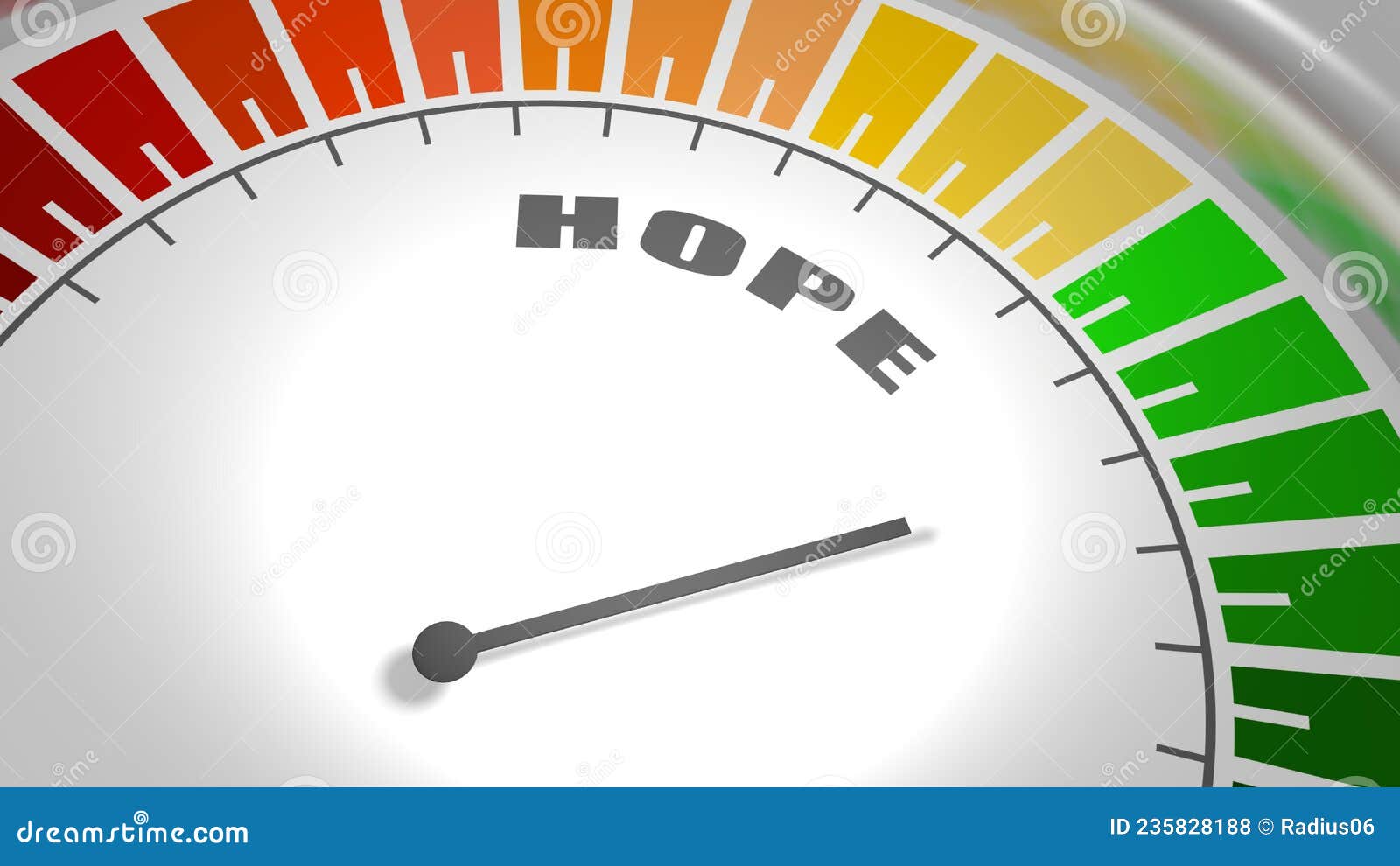 Hope Measuring Device with Arrow and Scale. Stock Illustration ...