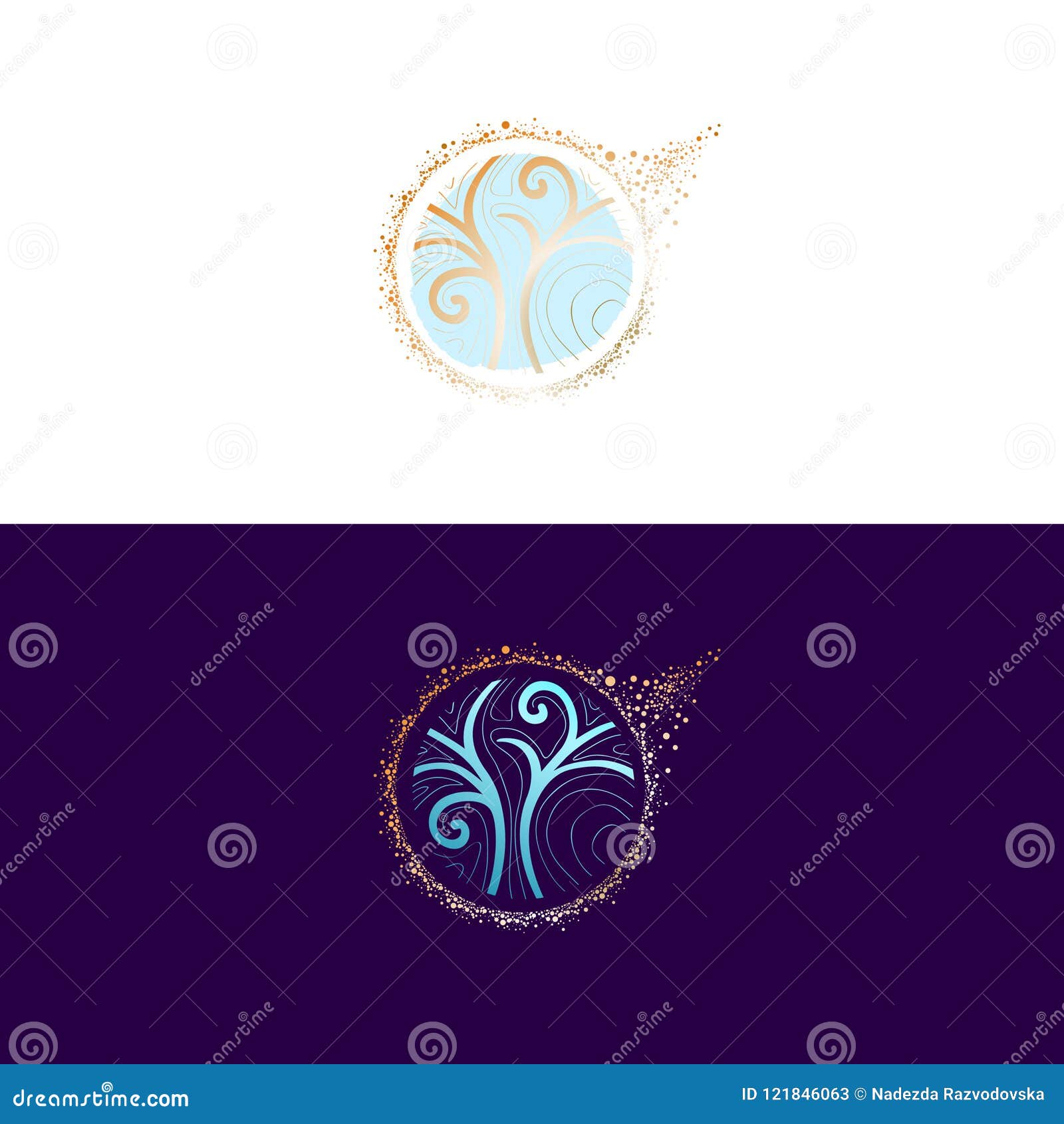Abstract Life Tree Logo stock vector. Illustration of template - 121846063
