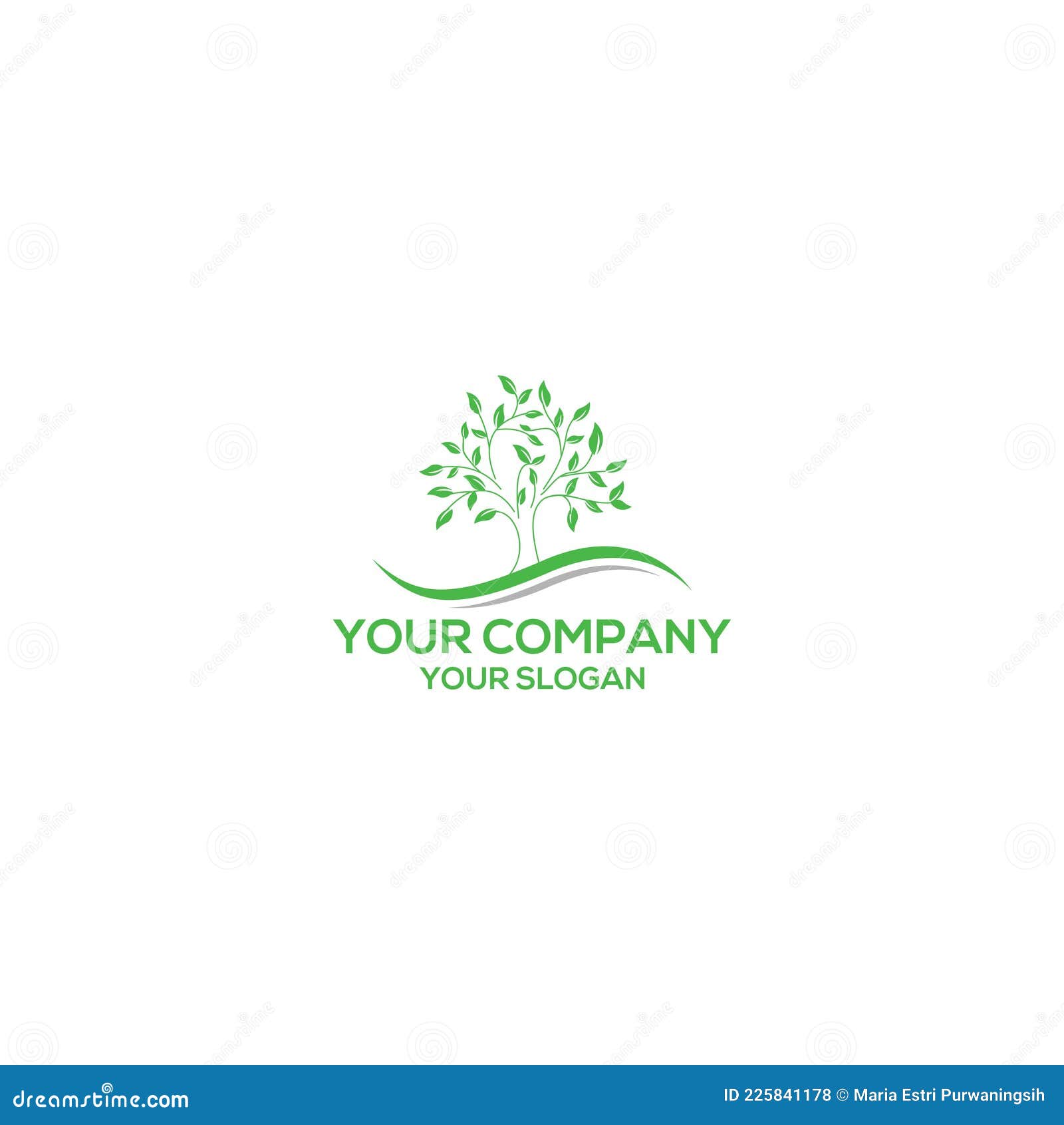 Abstract of Life Tree Logo Design Stock Vector - Illustration of ...
