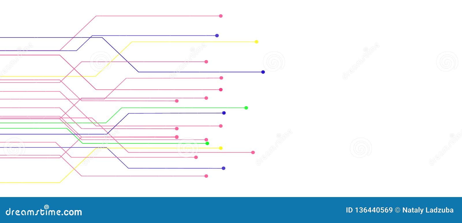 Abstract Light Background Electrical Circuit Stock Vector ...