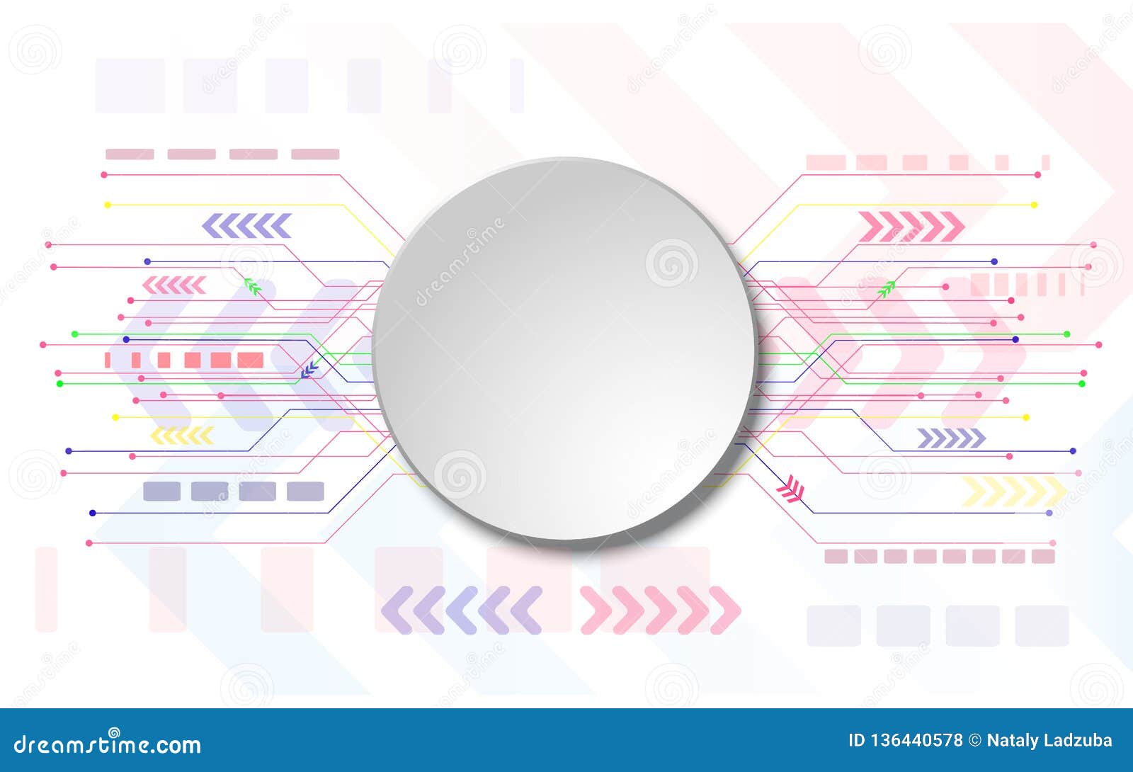 Abstract Light Background Electrical Circuit Stock Vector ...