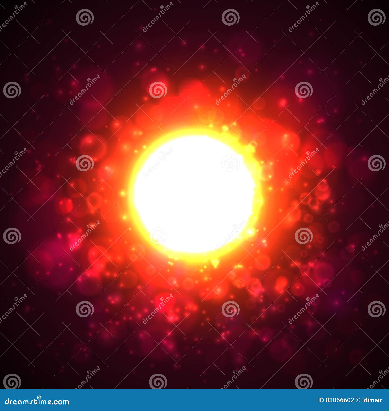 Abstract Light Background. Light Circle Banner. Vector Illustration ...