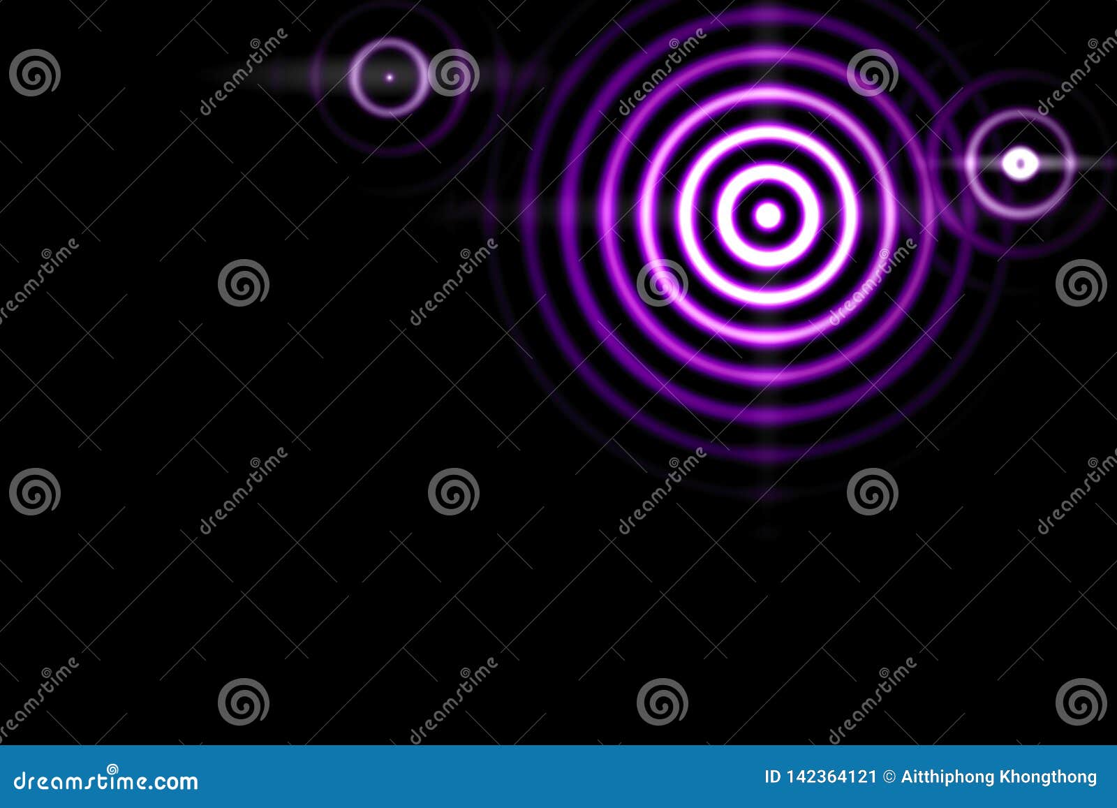 Purple Sound Waves Abstract Background. Neon Music Loud Noise. Rippling ...