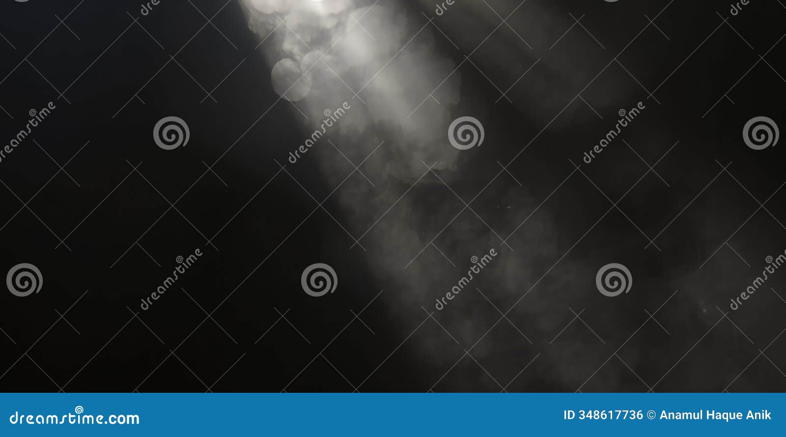 Abstract Light Beams through Smoke Stock Illustration - Illustration of ...