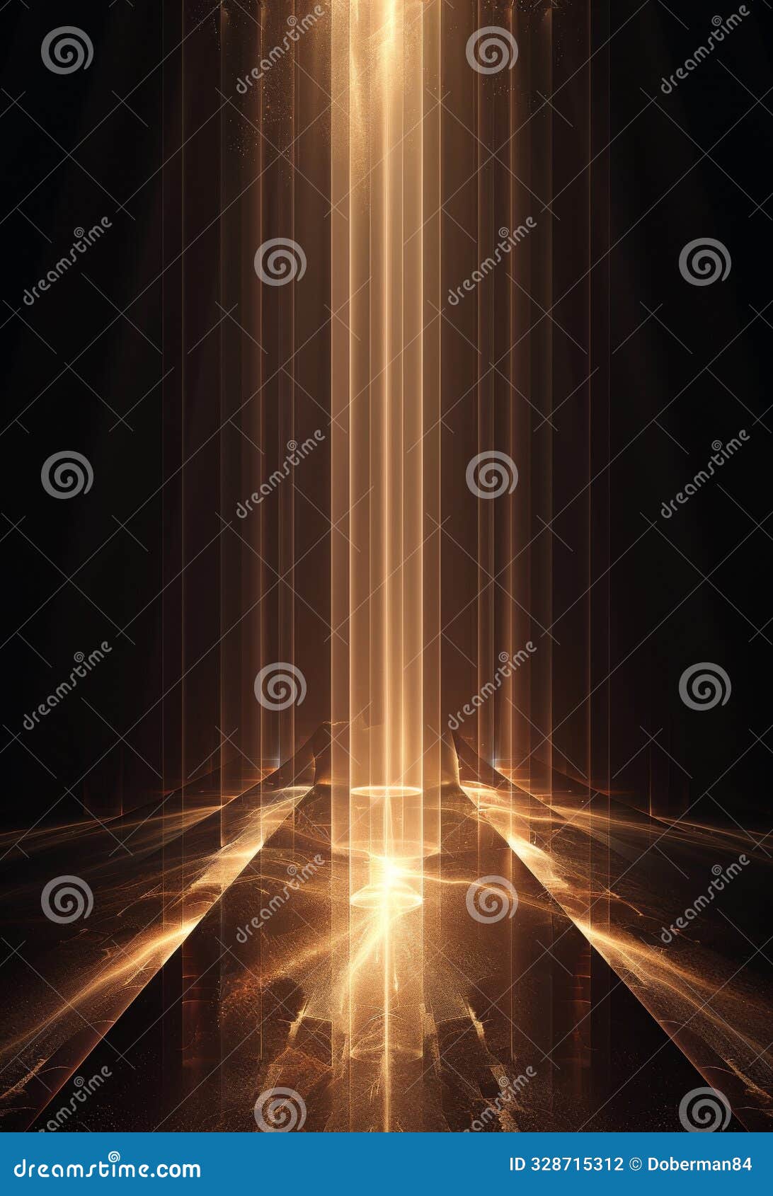 Abstract Light Beams with Sparkles on Dark Background Creating a ...