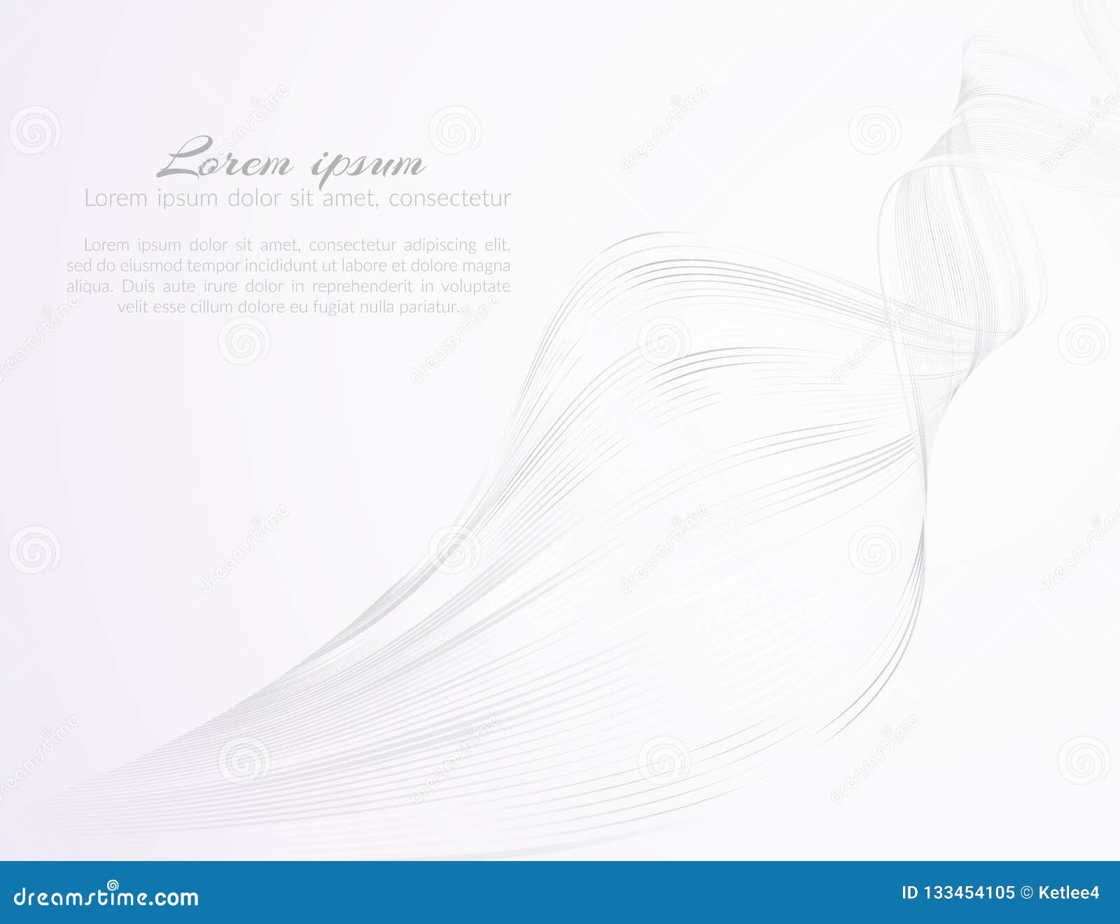 Abstract Light Beautiful Wavy Lines on a White Background Pattern from ...