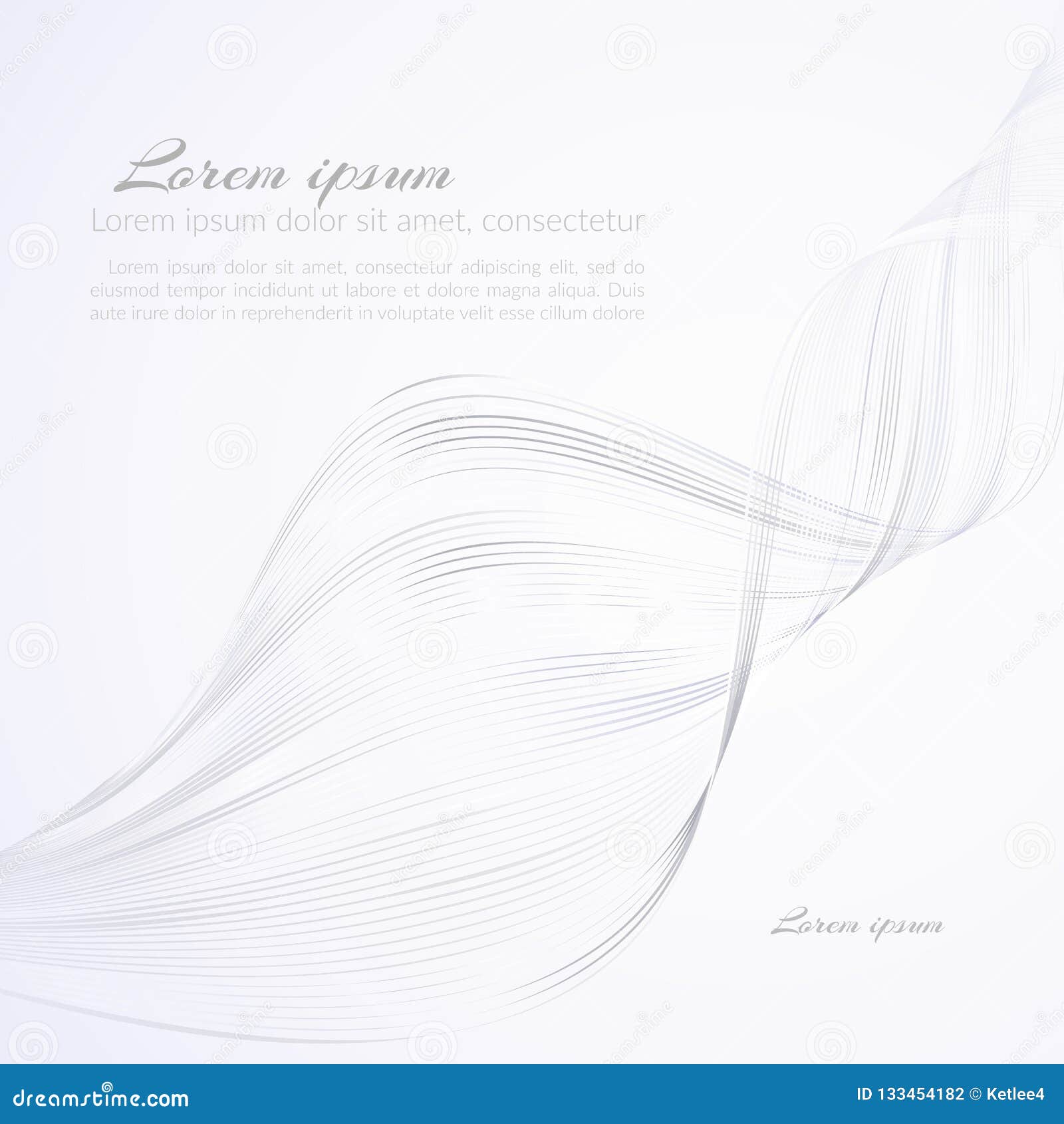 Abstract Light Beautiful Wavy Lines on a White Background Pattern from ...