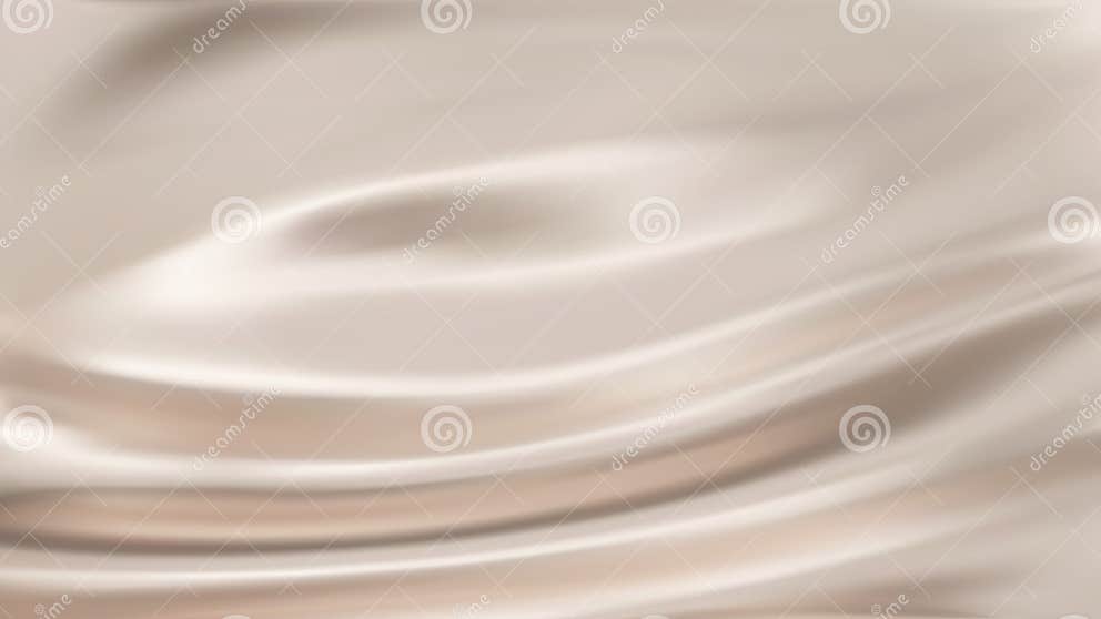 Abstract Light Beige Gradient Background. Minimalistic Subtle Wavy Silk ...
