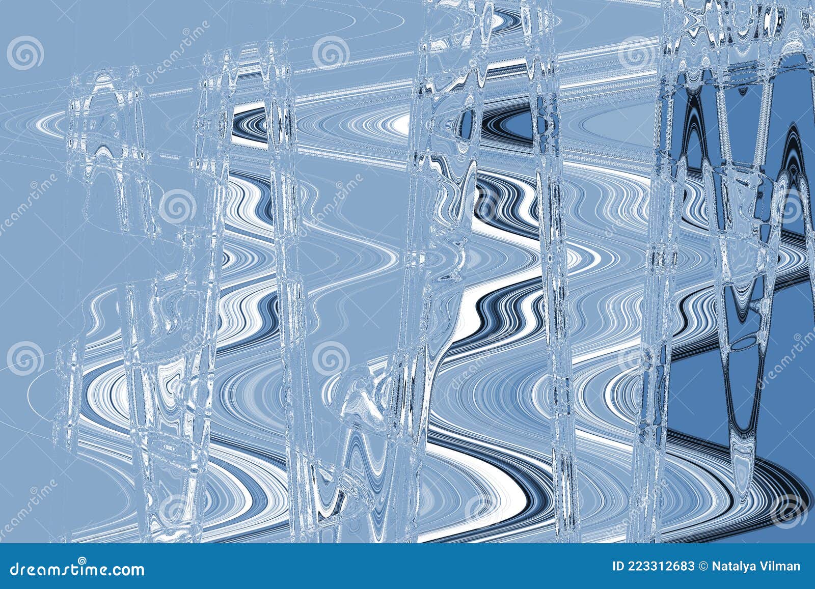 Chaotic Waves Seamless Pattern, Vector Curve Abstract Repeat Tiling ...