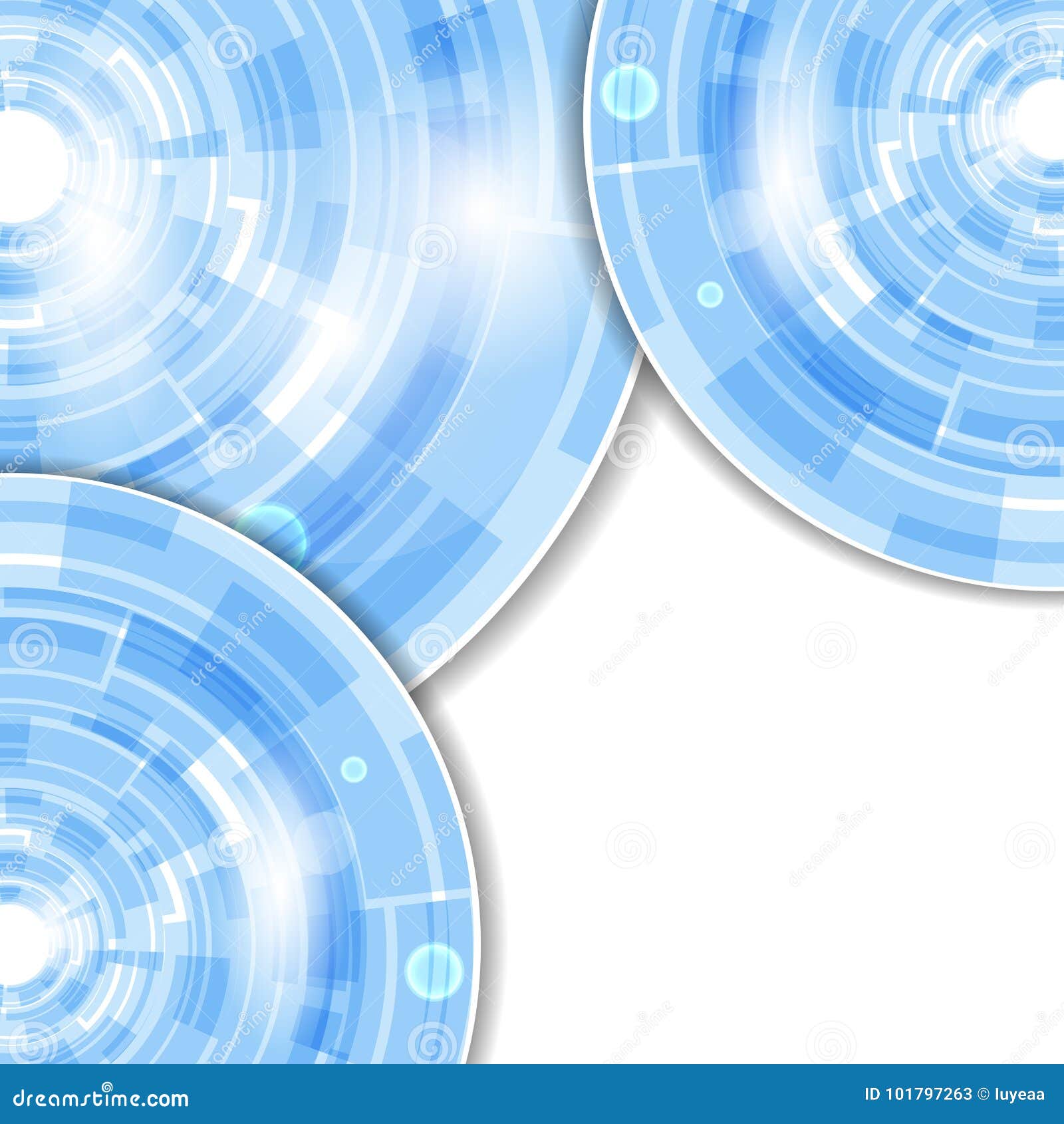 Abstract Light Blue Background with Free Space for Text. Vector Stock ...