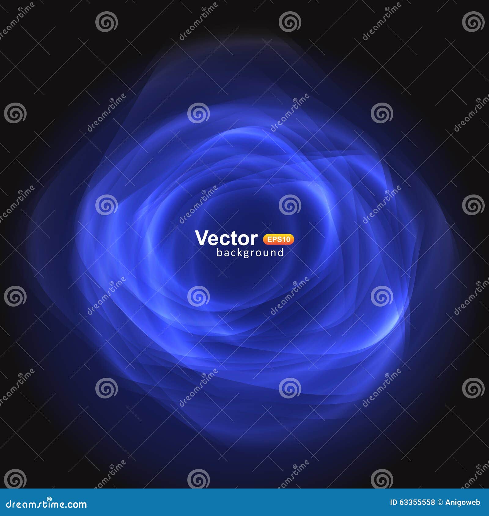Abstract Light Blue Circle Wave Stock Vector - Illustration of creative ...