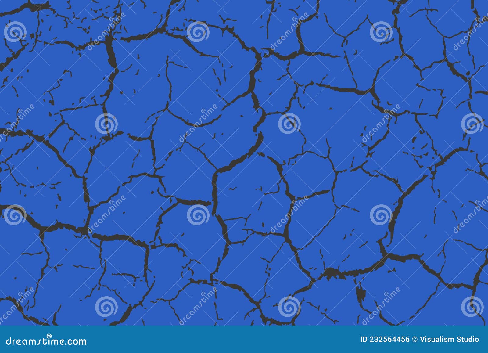 Abstract Light Blue Crack Overlay Black Grunge Texture with Halftone ...