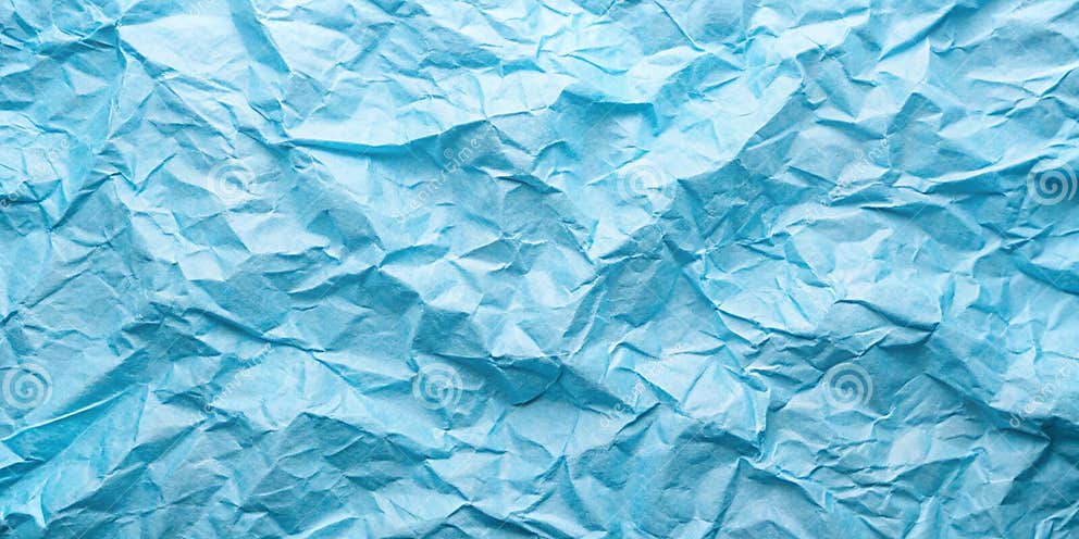 Abstract Light Blue Crumpled Paper Texture for Creative Designs Stock ...