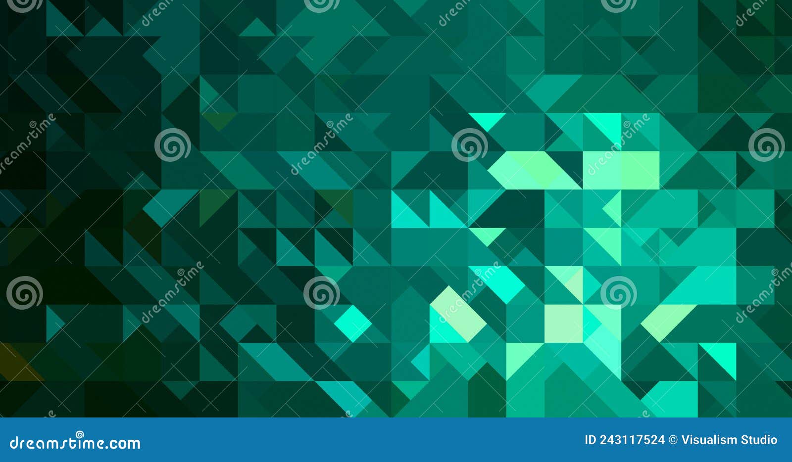 Abstract Light Blue Diamond Mosaic Shape Triangle Realistic Polygonal ...