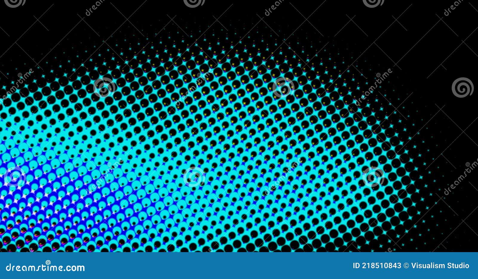 Abstract Light Blue Dots Overlay Colorful Pattern with Circles Geometry ...