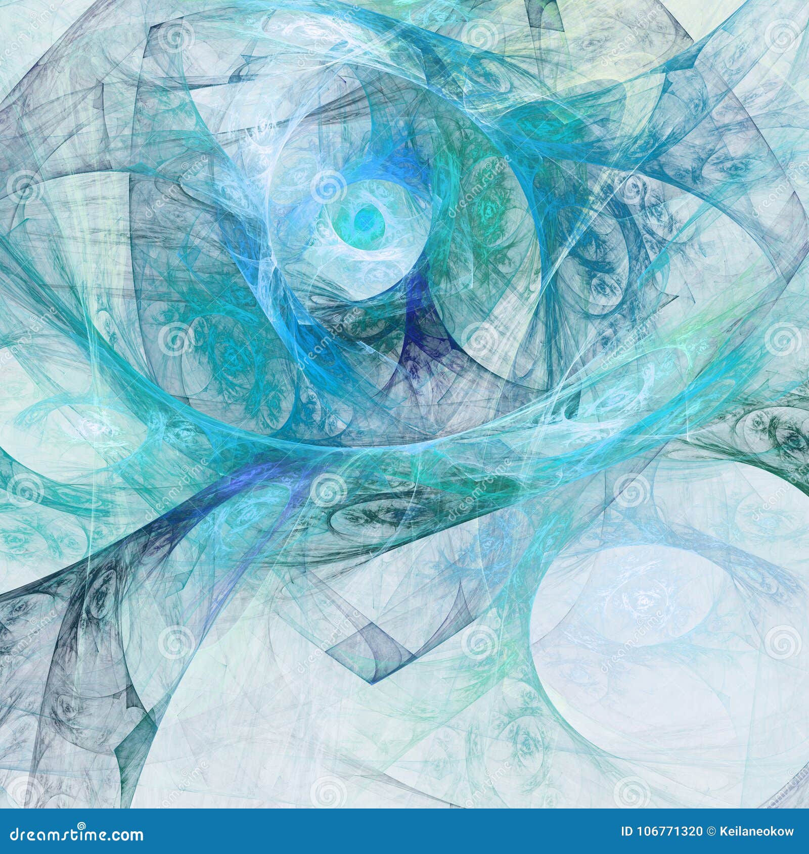 Abstract Light Blue Fractal Web Stock Illustration - Illustration of ...