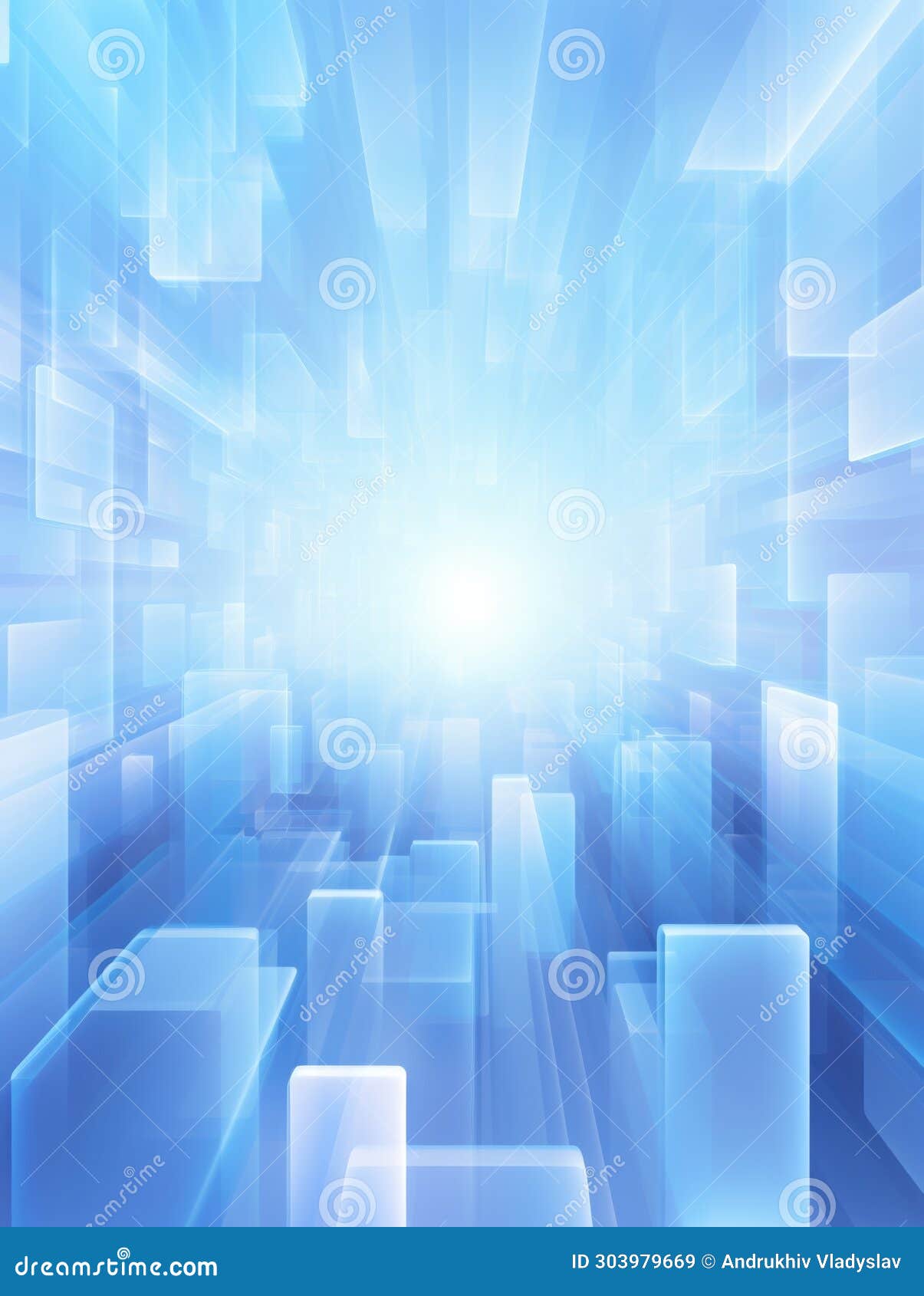 Abstract Light Blue Futuristic Background, Abstract Illustration Stock ...