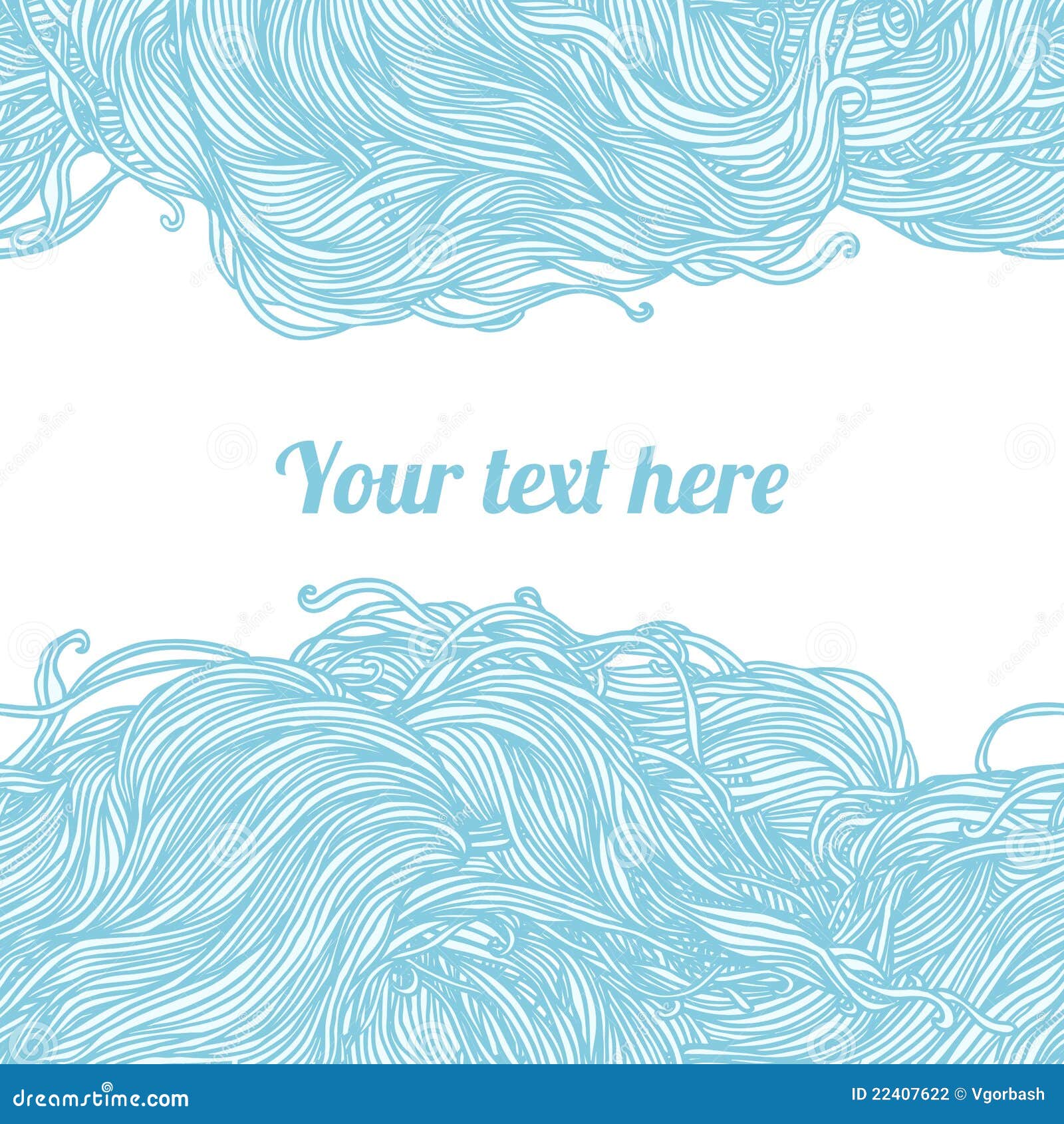 Abstract Light Blue Hand-drawn Pattern Stock Vector - Illustration of ...