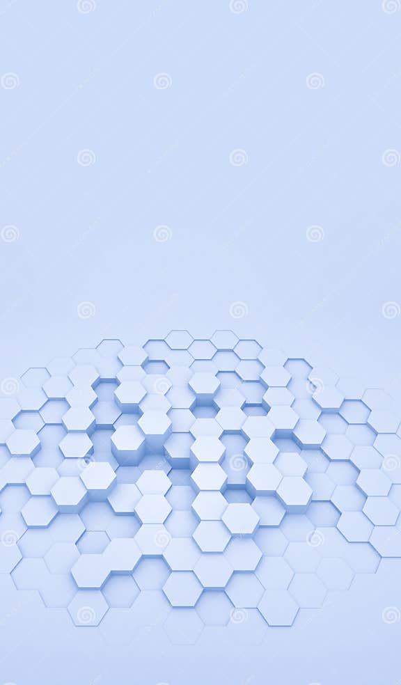 Abstract Light Blue Hexagon Abstract Background Pattern Stock ...