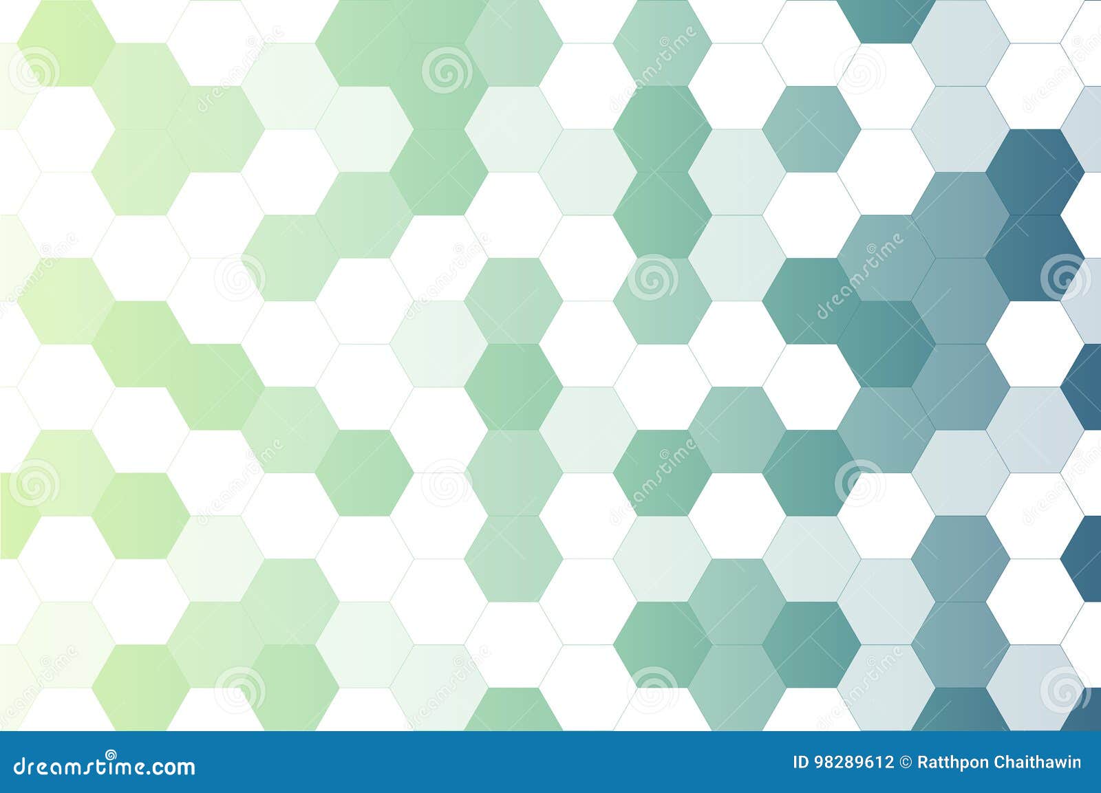 Abstract Light and Blue Hexagon Pattern Background Stock Illustration ...
