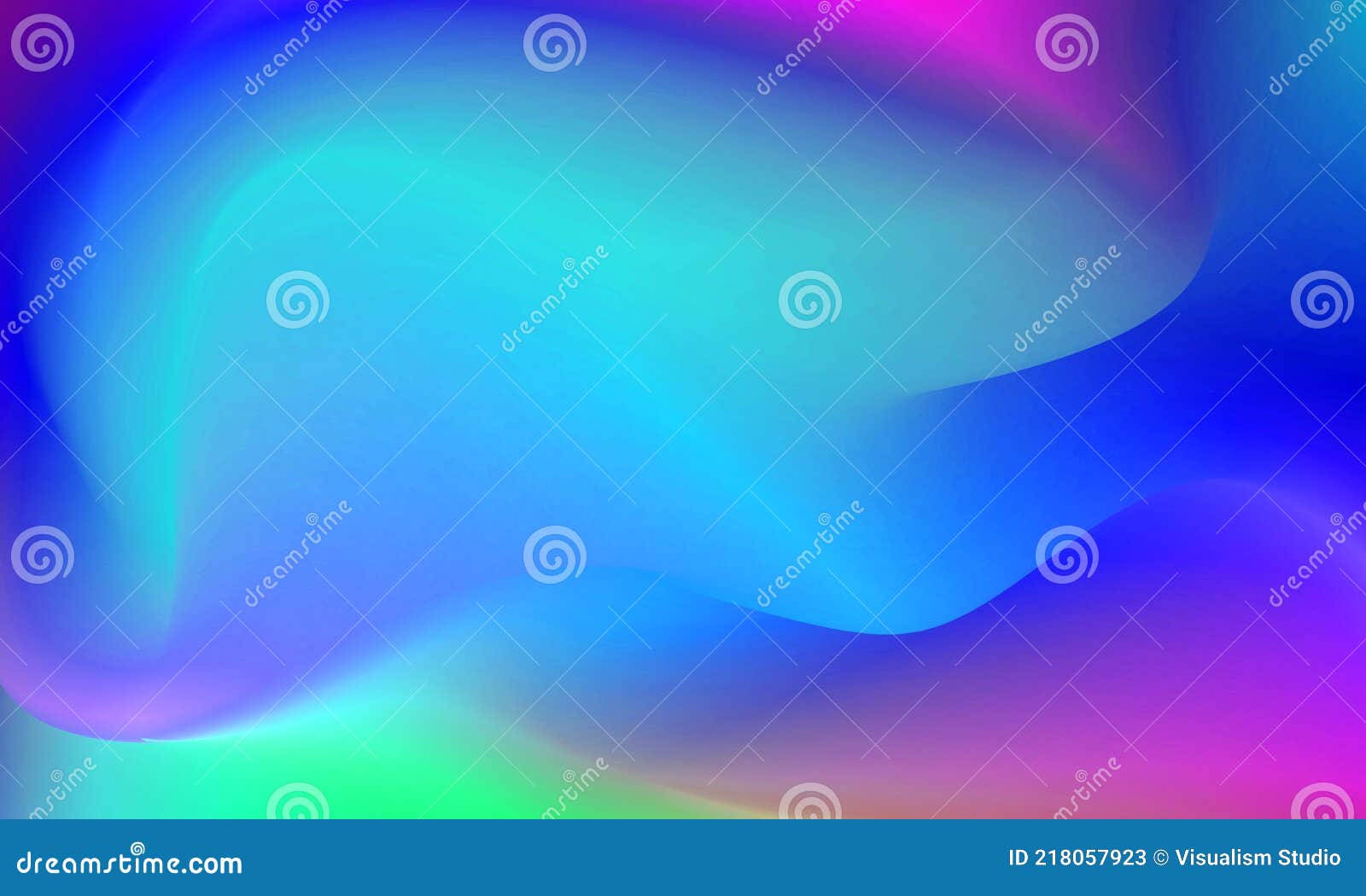 Abstract Light Blue and Rainbow Blurred Pattern with Multicolored ...