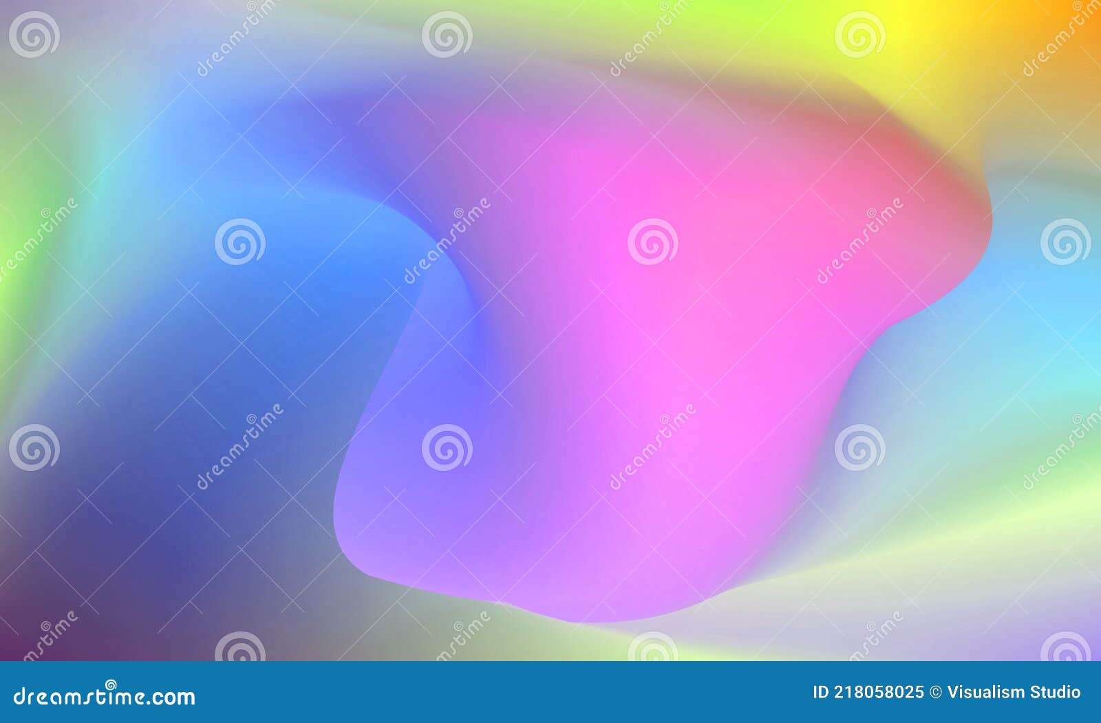 Abstract Light Blue and Rainbow Blurred Pattern with Multicolored ...