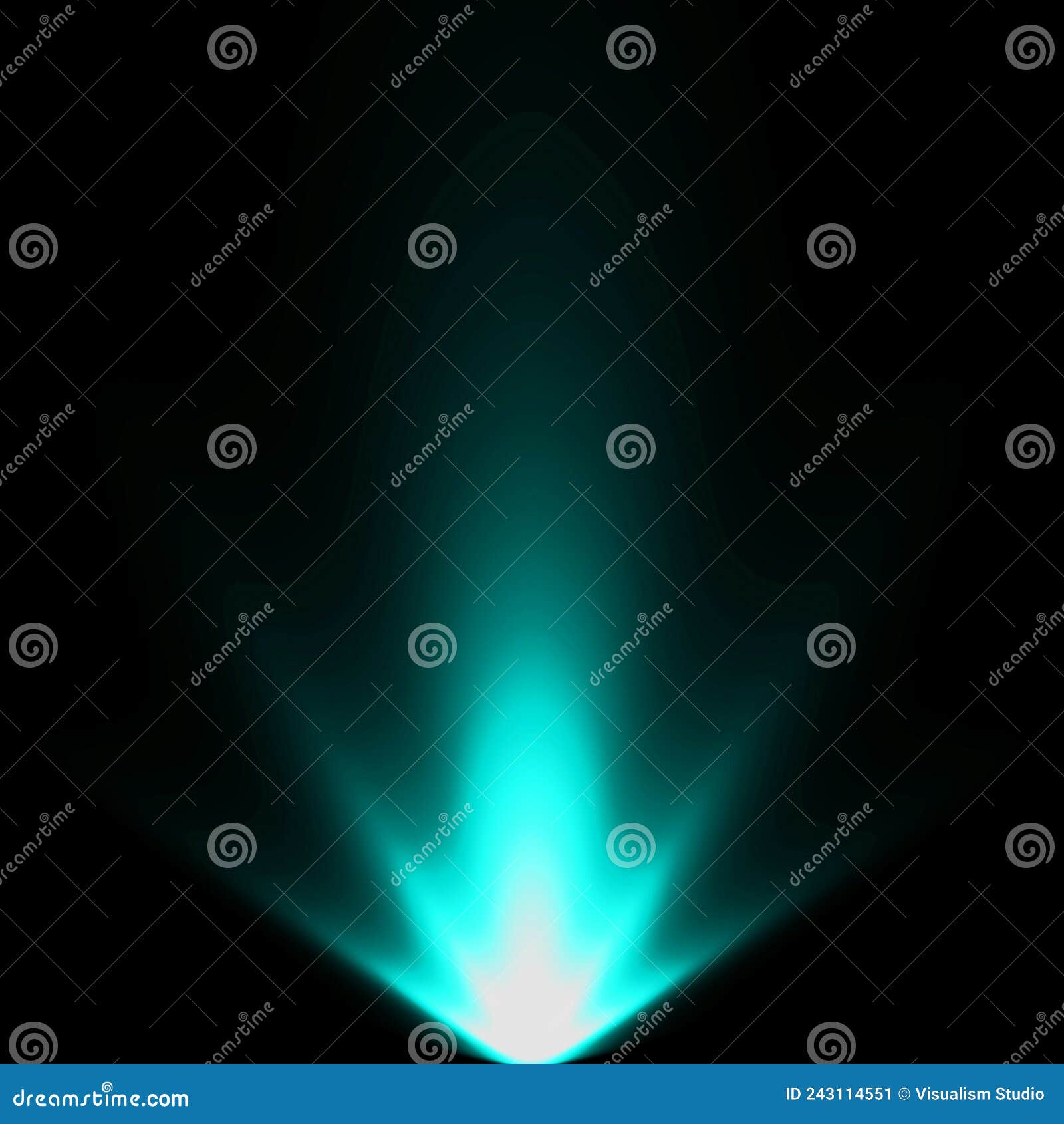 Abstract Light Blue Spotlight Warm Ray Light Effect Overlay Realistic ...