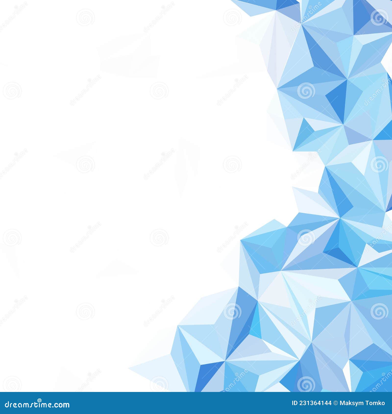Abstract Light Blue Triangles Background. Eps 10 Stock Vector ...