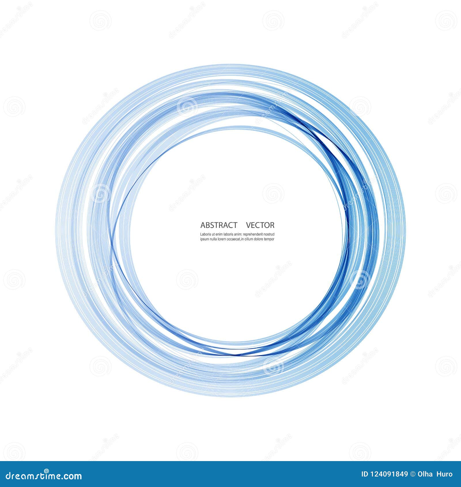 Abstract Light Blue Vortex Text Presentation Layout Stock Vector ...