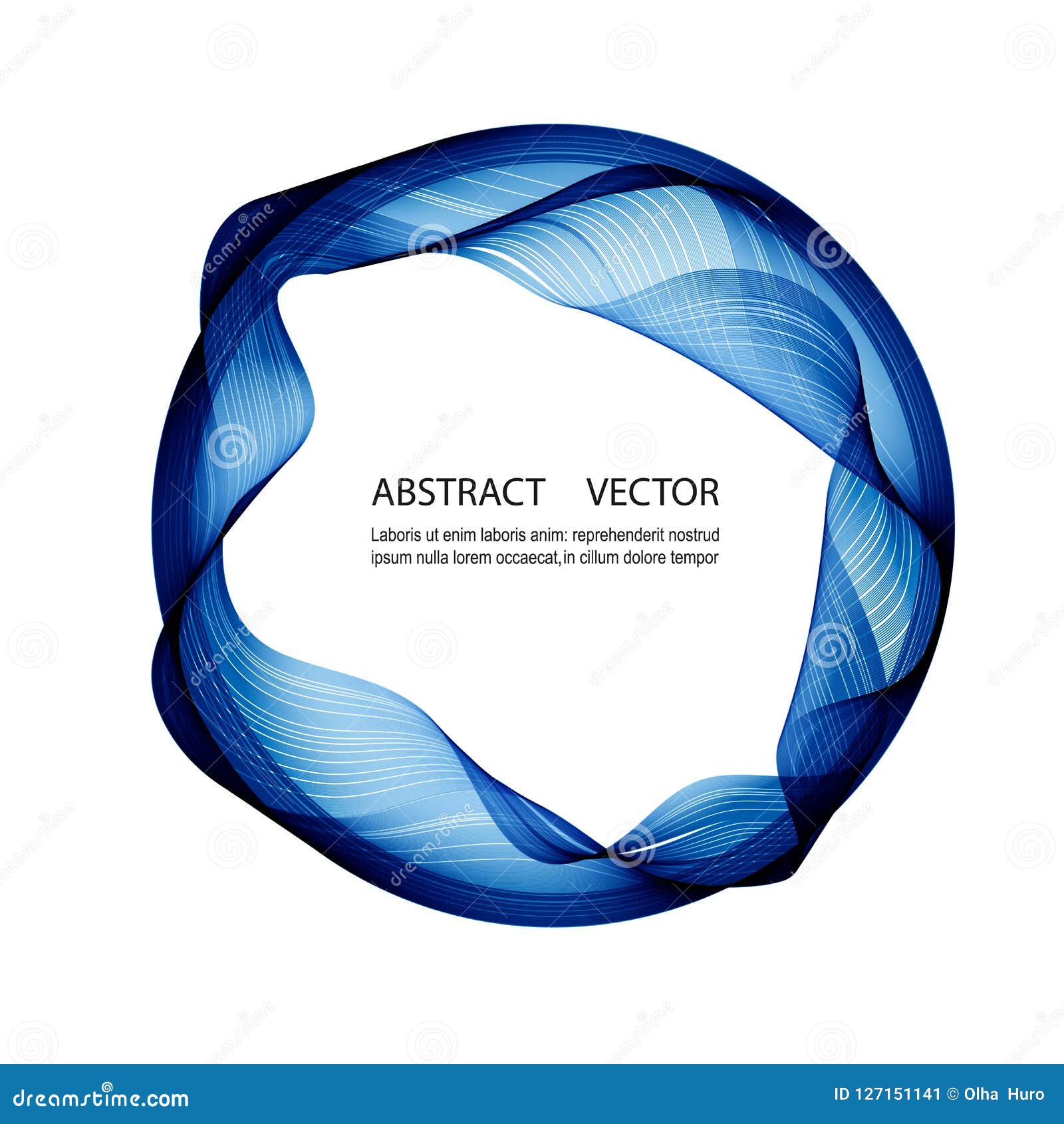 Abstract Light Blue Vortex Text Presentation Layout Stock Vector ...