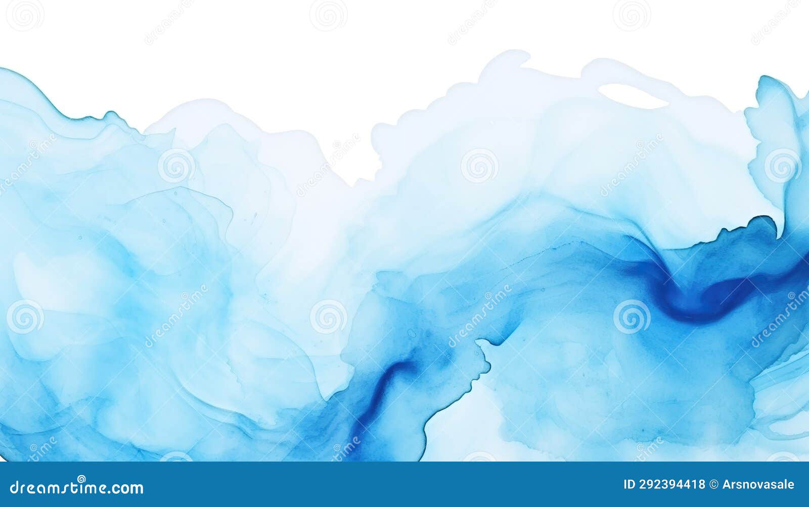 Abstract Light Blue Watercolor Paint Flow Texture Pattern Shape ...