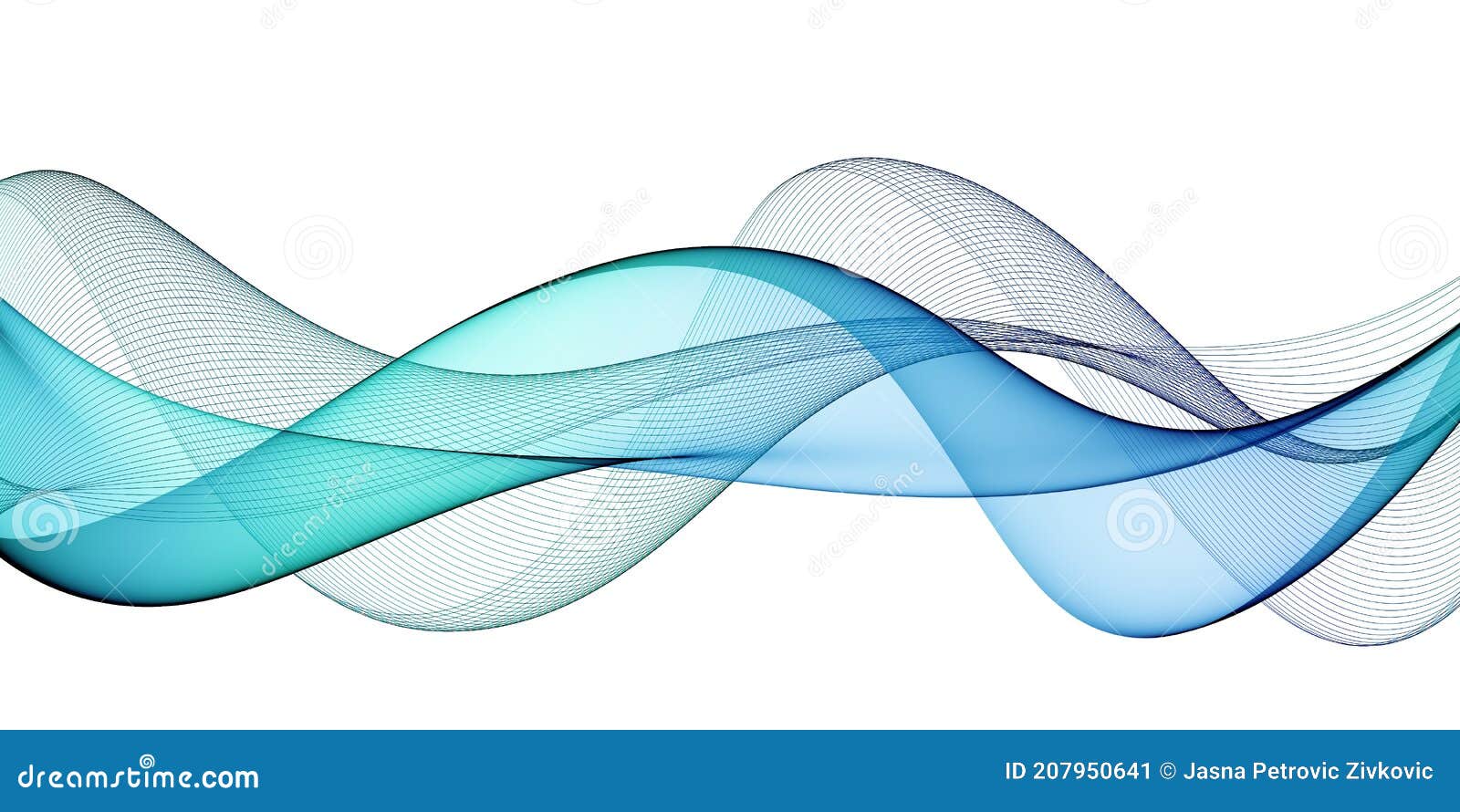 Abstract Light Blue Wave Background Stock Illustration - Illustration ...